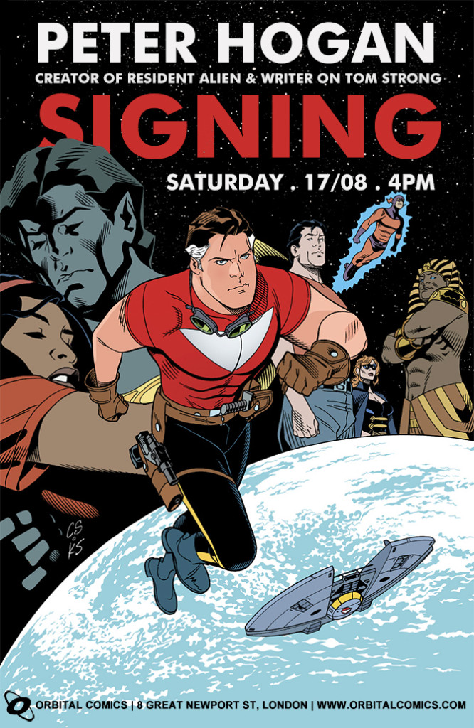 Peter Hogan signing at Orbital Comics, London – downthetubes.net