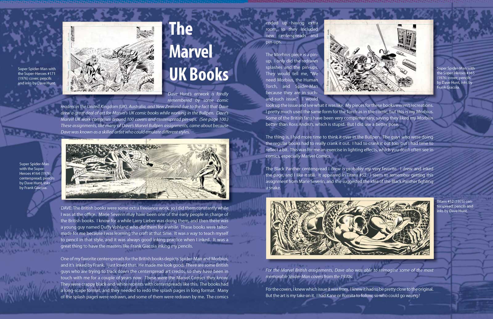 Marvel artist Dave Hunt’s autobiography, “An Artist’s Life”, now ...