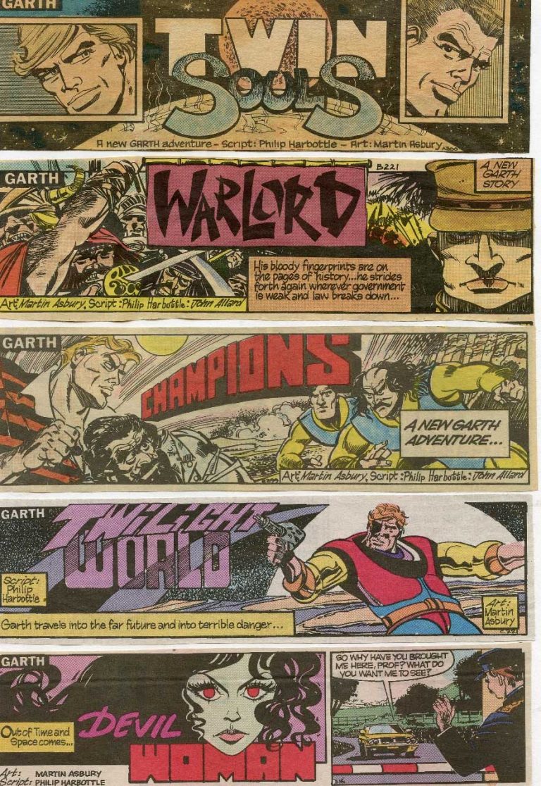 British Comic Reference | British Comic Characters Profiled | Garth ...