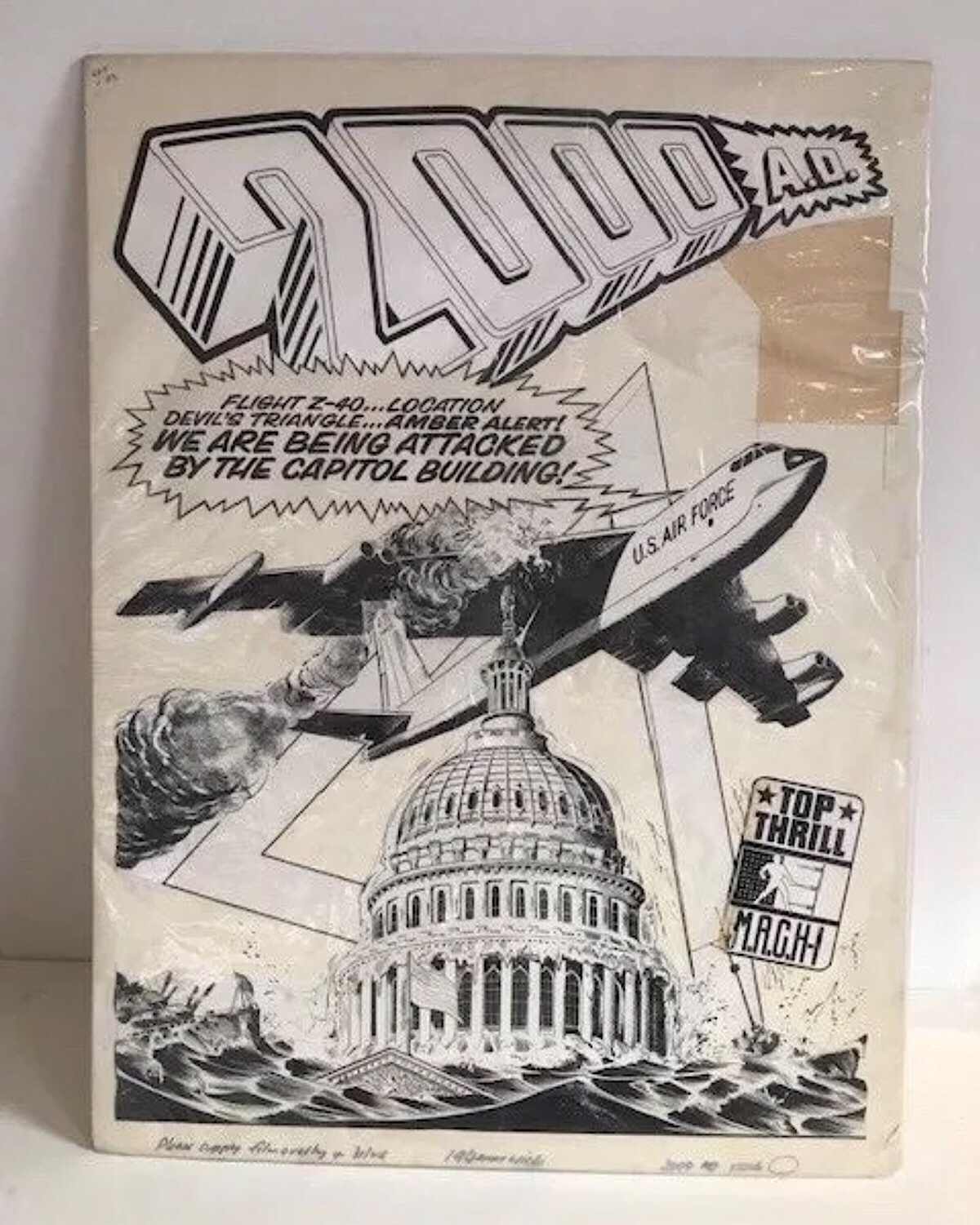 Brian Bolland “MACH 1” 2000AD cover art on offer for £6000, but ...
