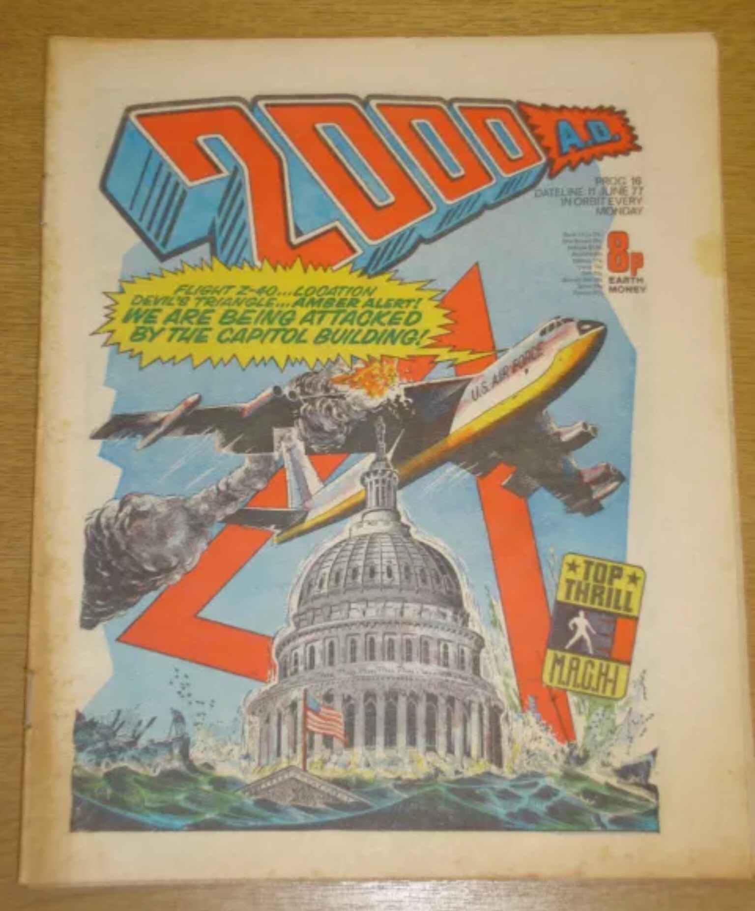 Brian Bolland “MACH 1” 2000AD cover art on offer for £6000, but ...