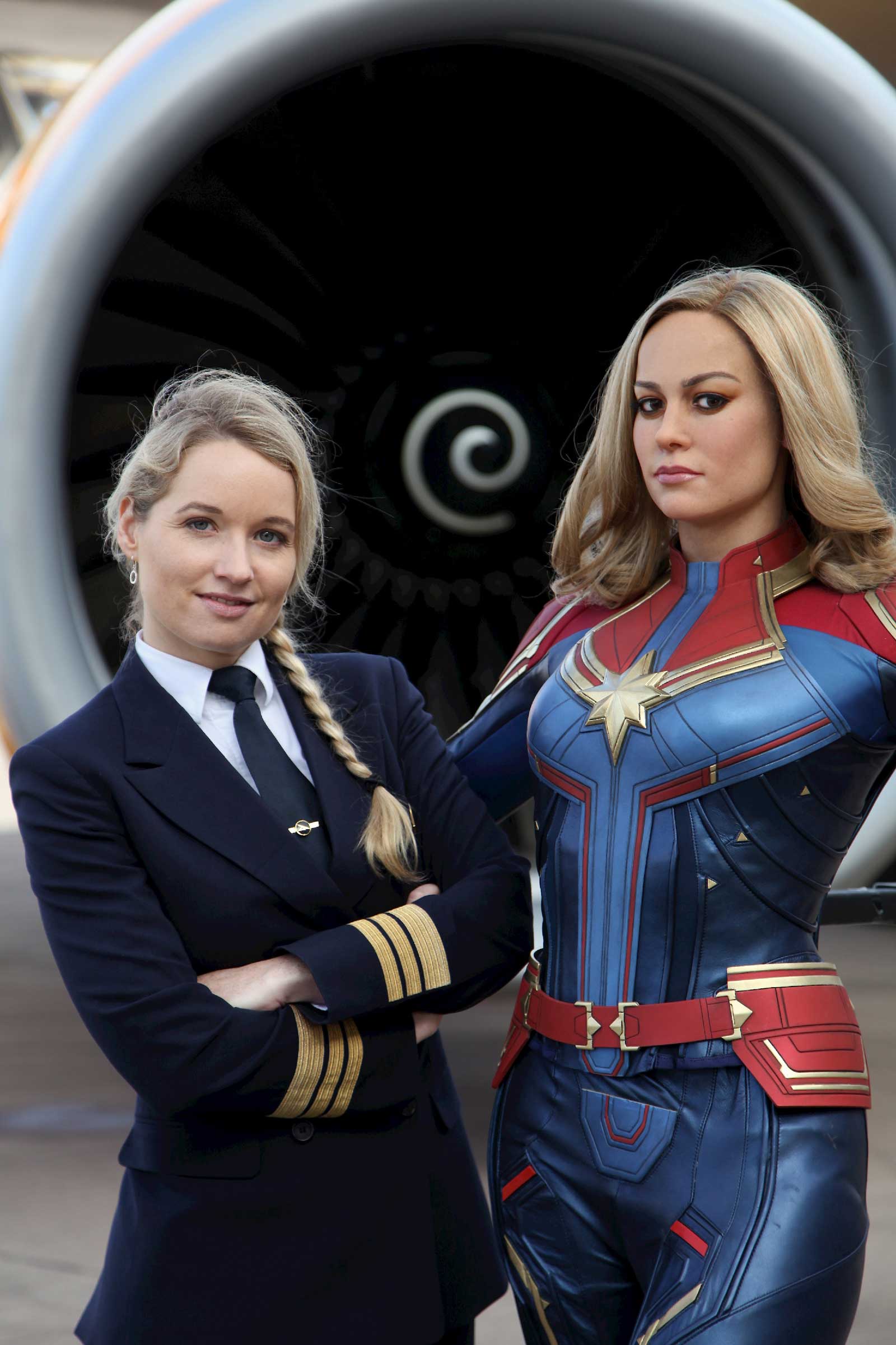 “Inspirational” Captain Marvel joins Madame Tussauds Blackpool Marvel ...