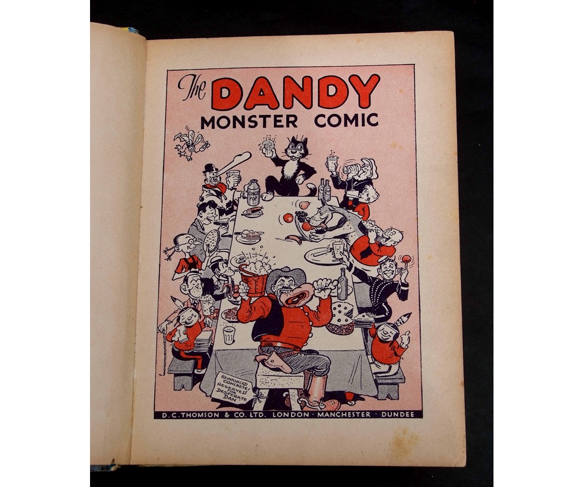 Rare Dandy Monster Comic annual offered at auction, expected to sell ...