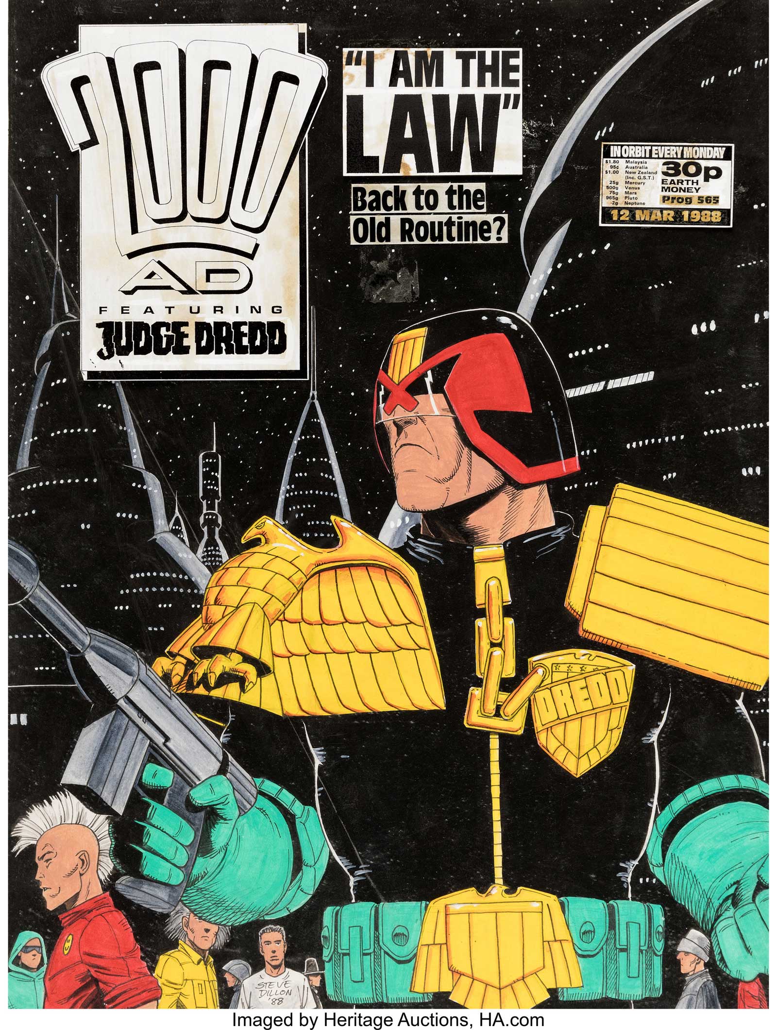 Coming Soon: Amazing Fantasy #15, and early “Judge Dredd” art by Mick McMahon up for auction ...