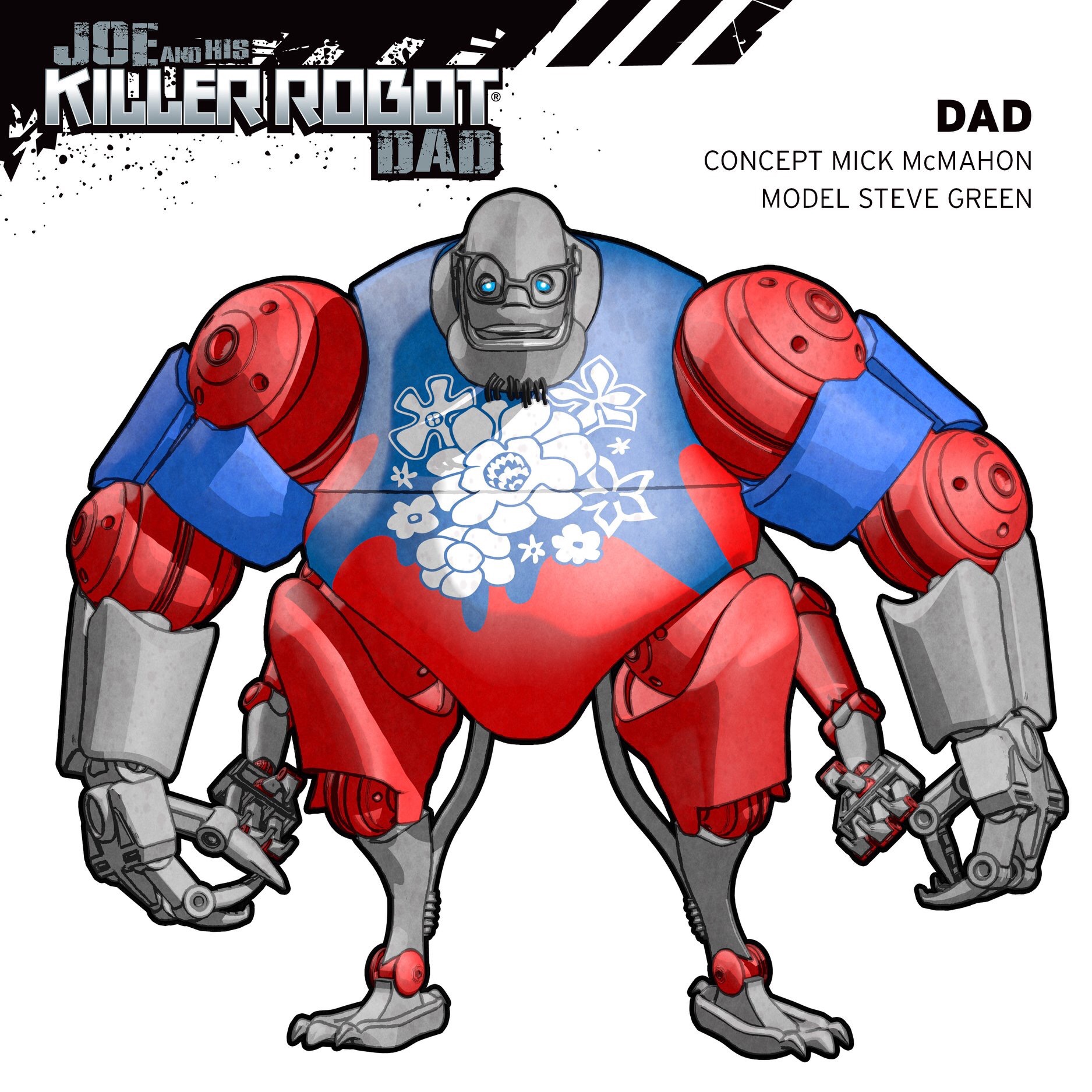 In the Works: Joe and his Killer Robot Dad, featuring art by Mick ...