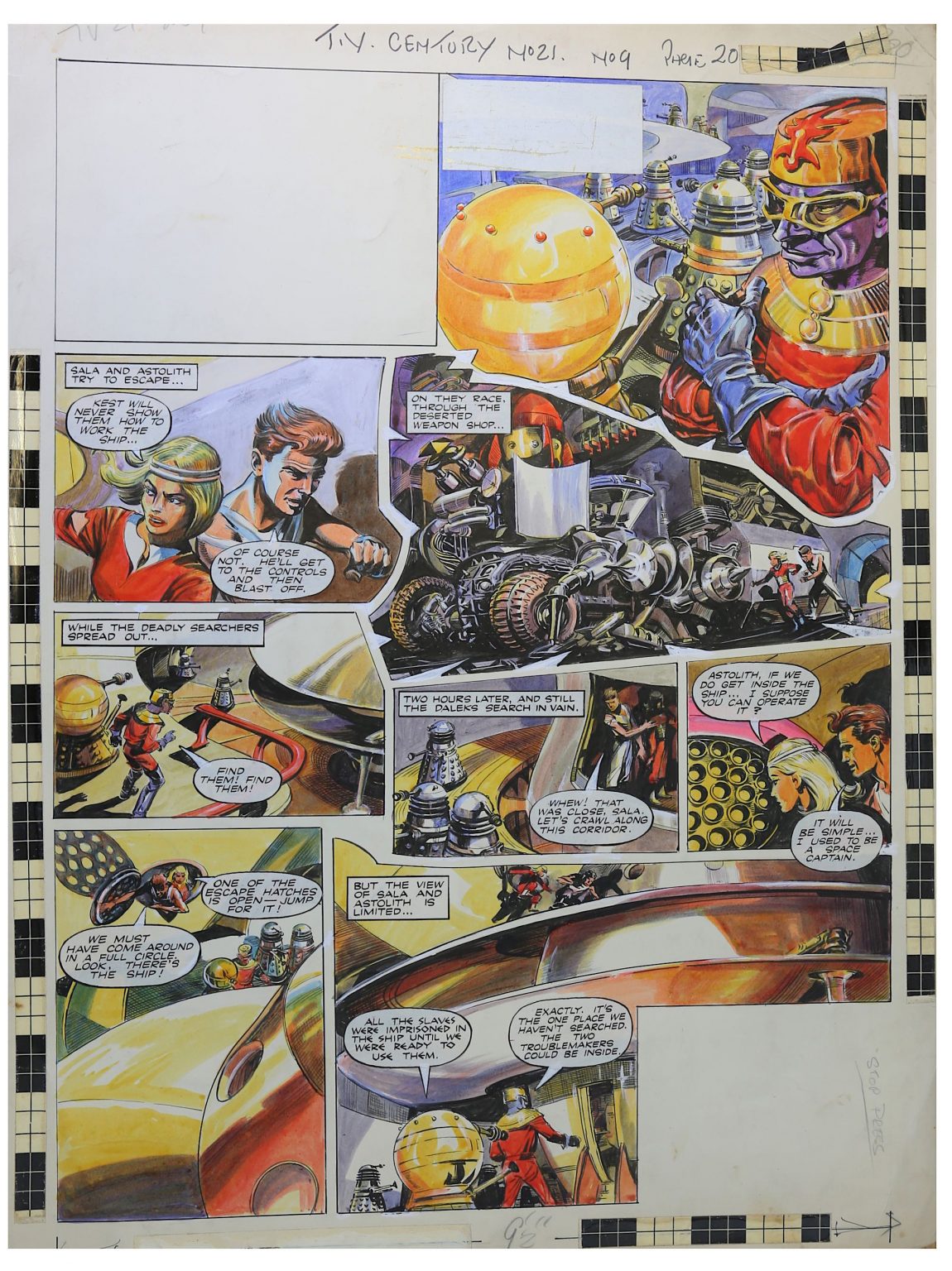 TV Century 21 “The Daleks” original art sought for new collection ...