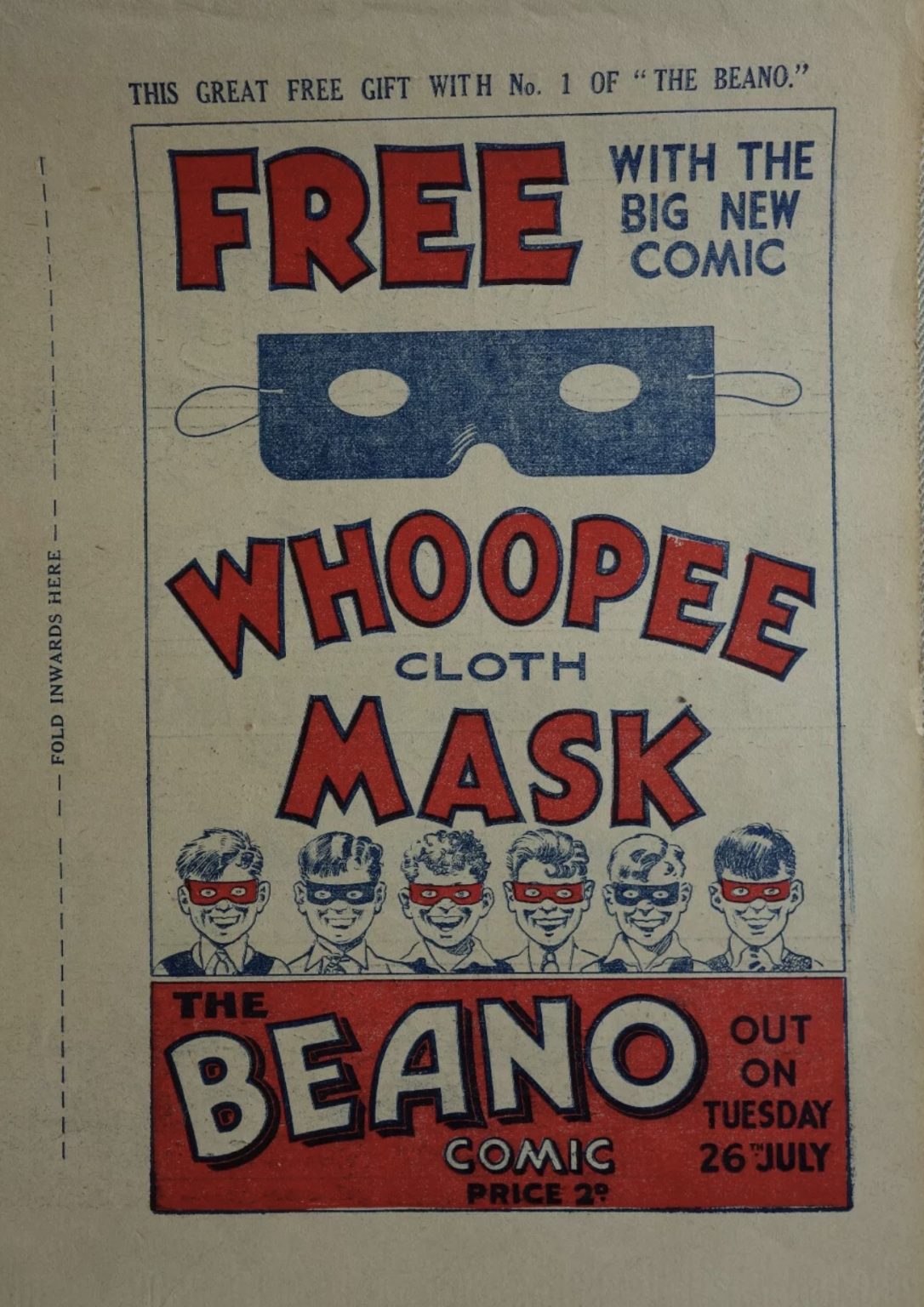 Rare 1930s Beano promotional flyer offered in latest Phil-Comics eBay ...