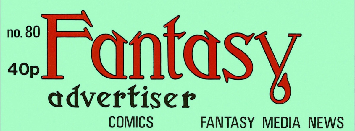 Fanzine Flashback and a FANSCENE update: Fantasy Advertser #80, from ...