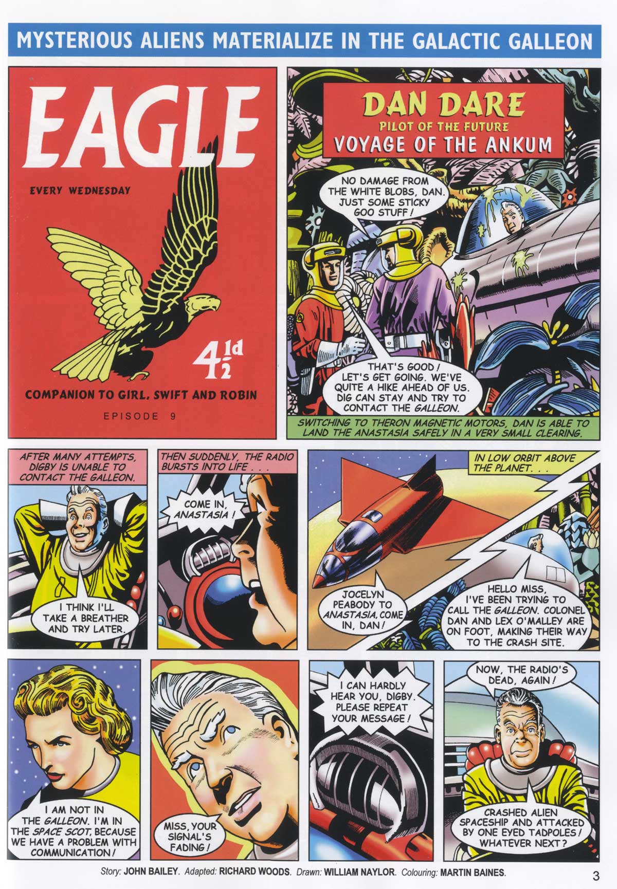 Dan Dare faces more alien menace in latest Spaceship Away, on sale now ...