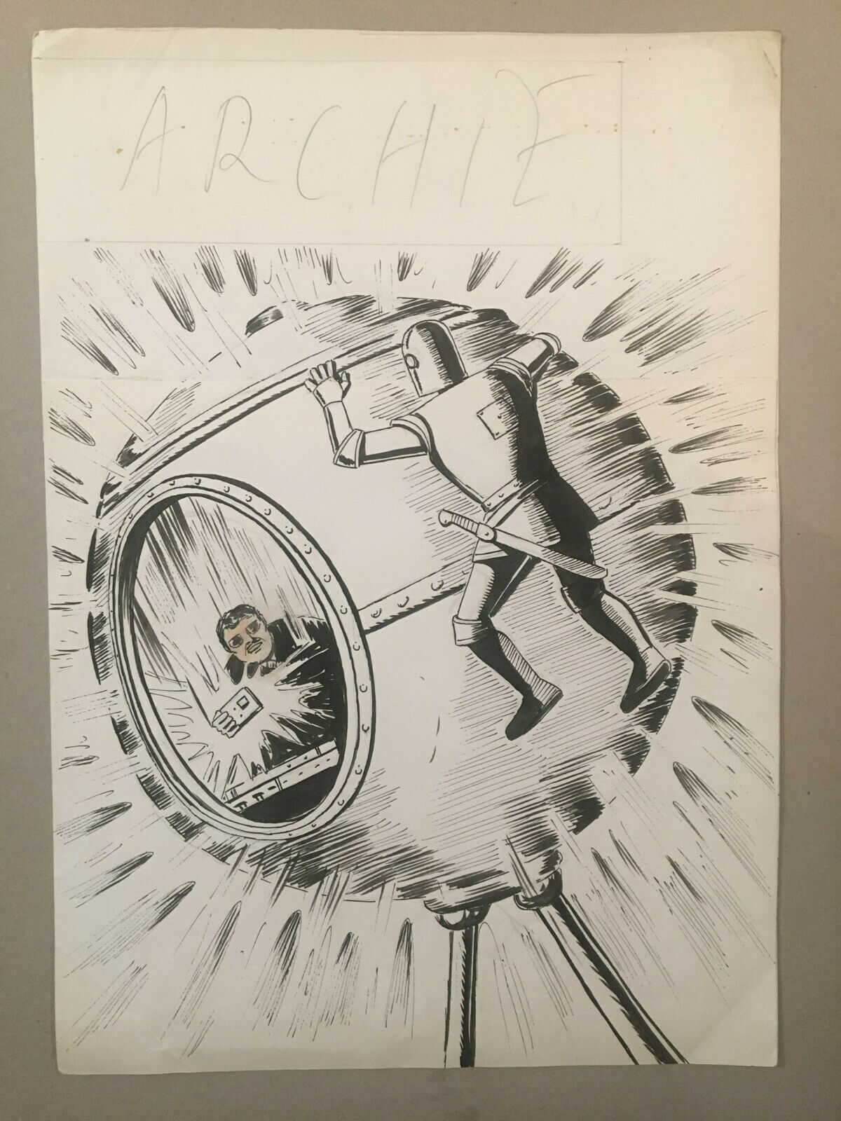 “Biggles” by Ron Embleton and Mike Western, French “Robot Archie” cover ...