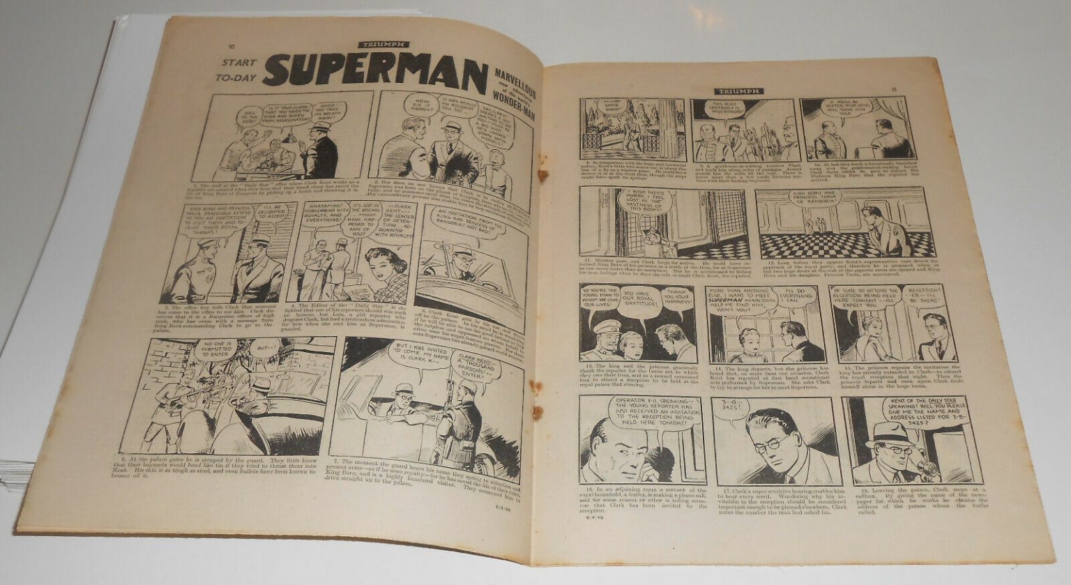 Rare copies of Superman’s first appearances outside the United States ...