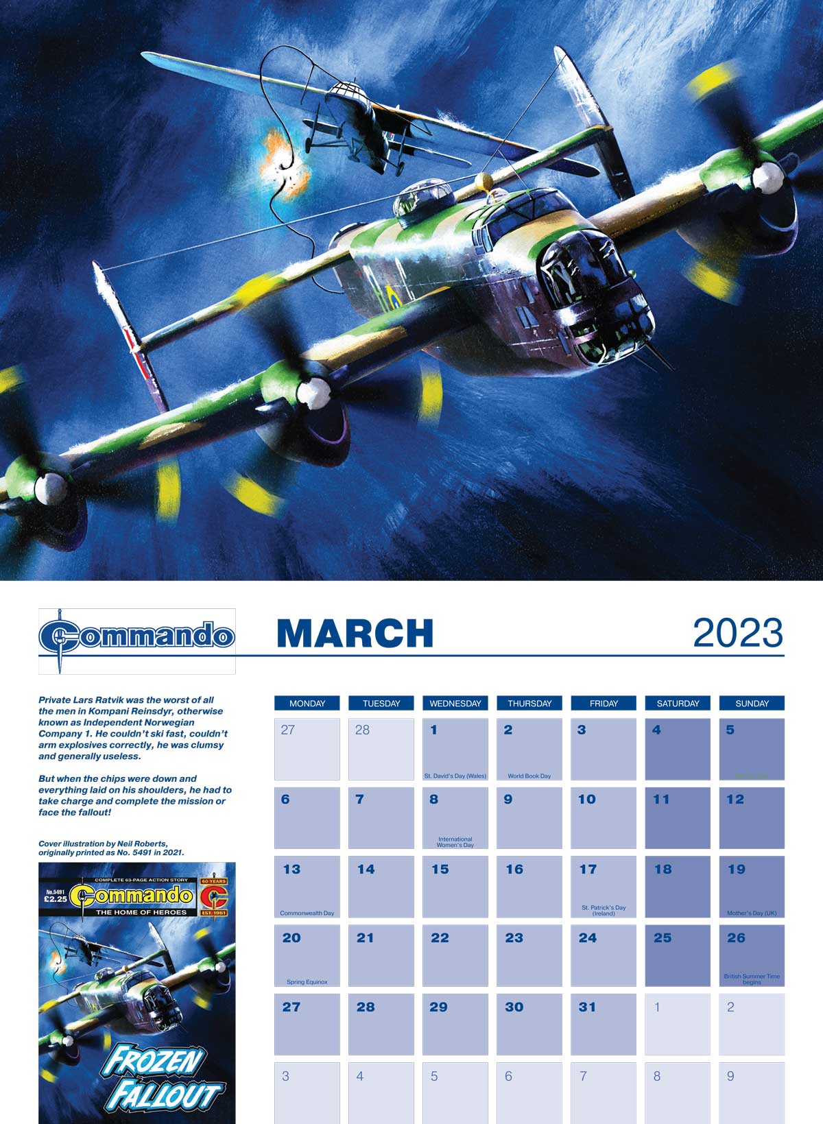 Exclusive Preview: Commando Calendar 2023 pre-orders open – downthetubes.net