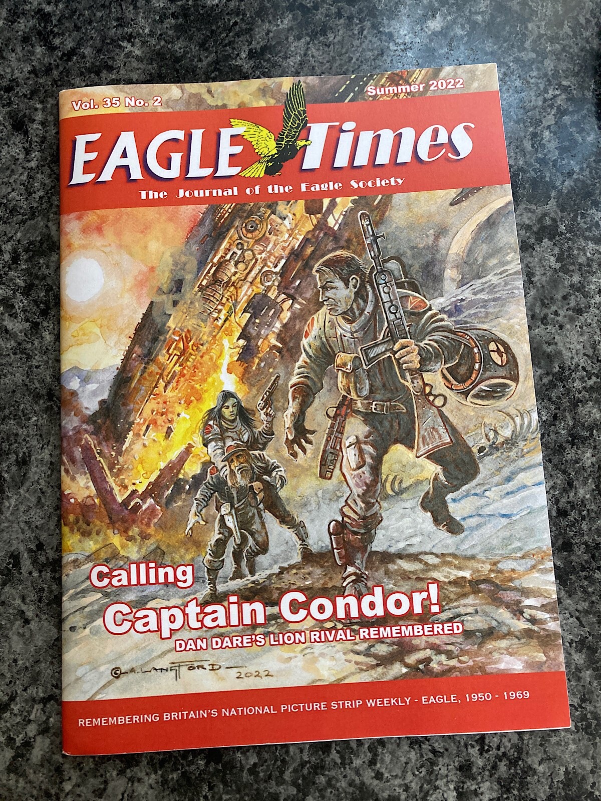 2000AD veteran Alan Langford delivers exclusive “Captain Condor” cover ...
