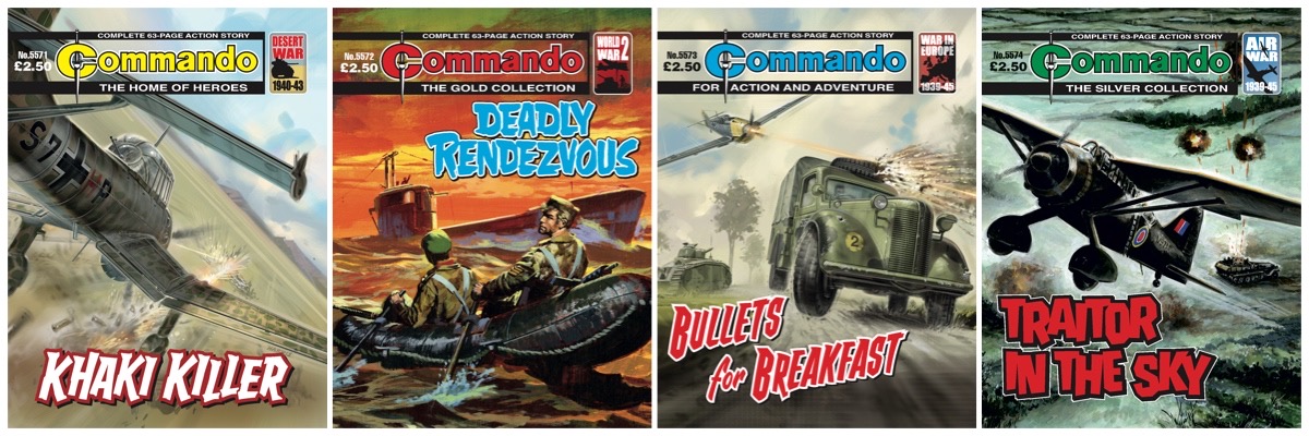 Mysteries abound in the latest quartet of Commando, out this week ...