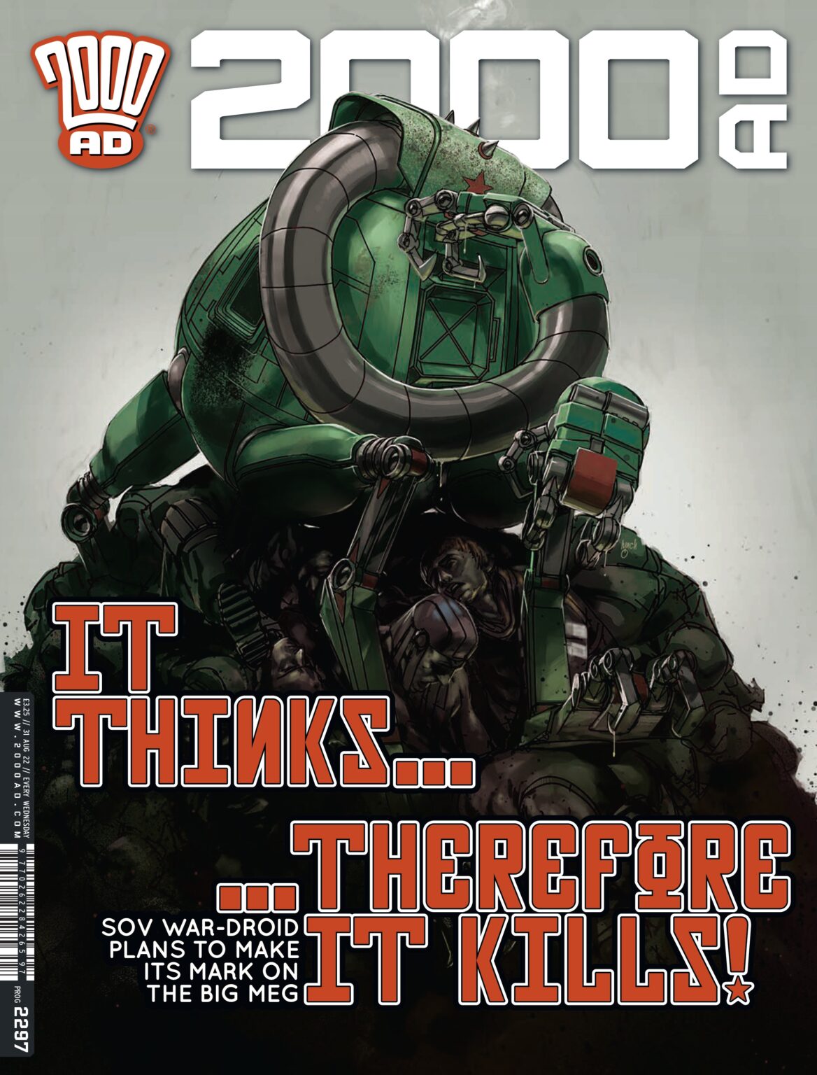 Killer Robot on the loose in this week’s 2000AD, and new Treasury of ...