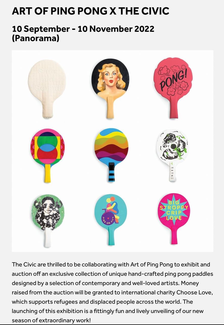 Art of Ping Pong exhibition features work of a host of top British ...