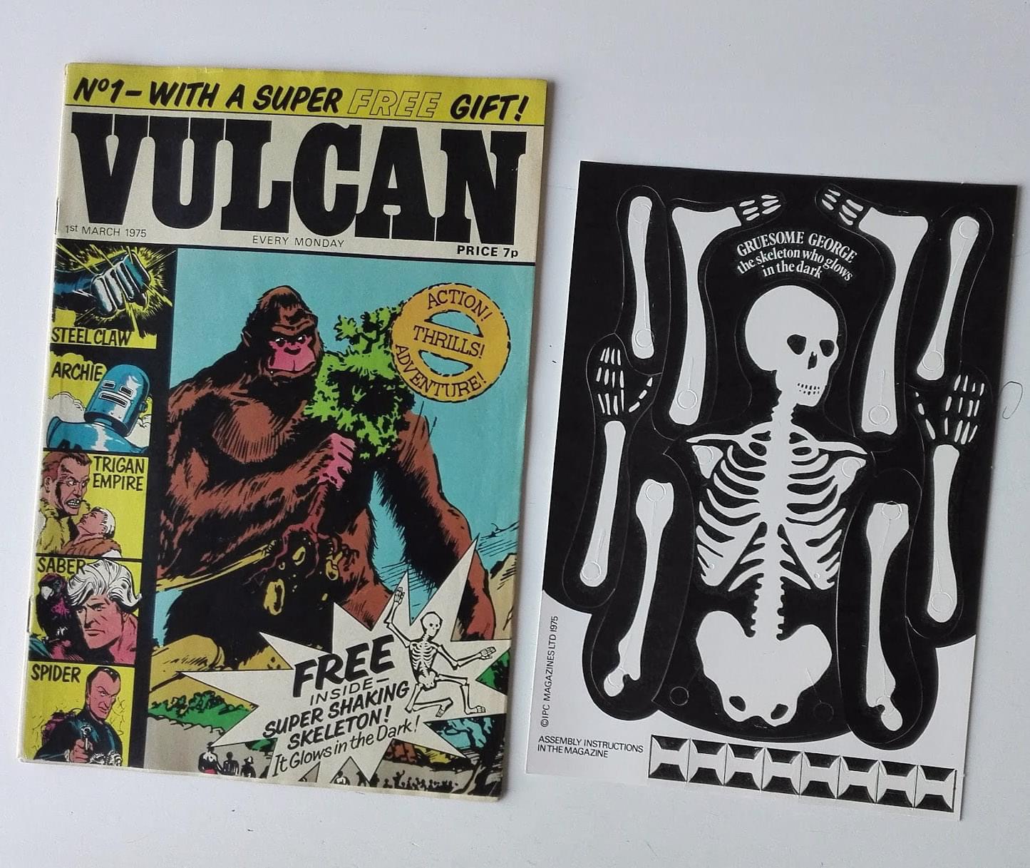 Rare Scottish VULCAN comic with spooky free gift offered on eBay ...