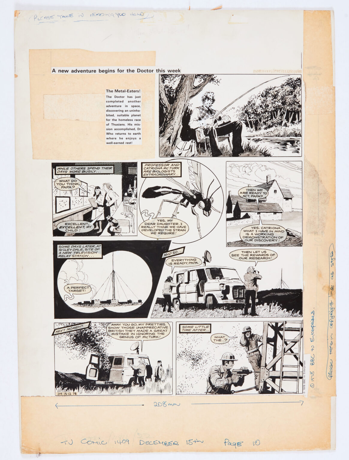 Charley’s War, Doctor Who, and rare Ron Embleton art offered in latest ...