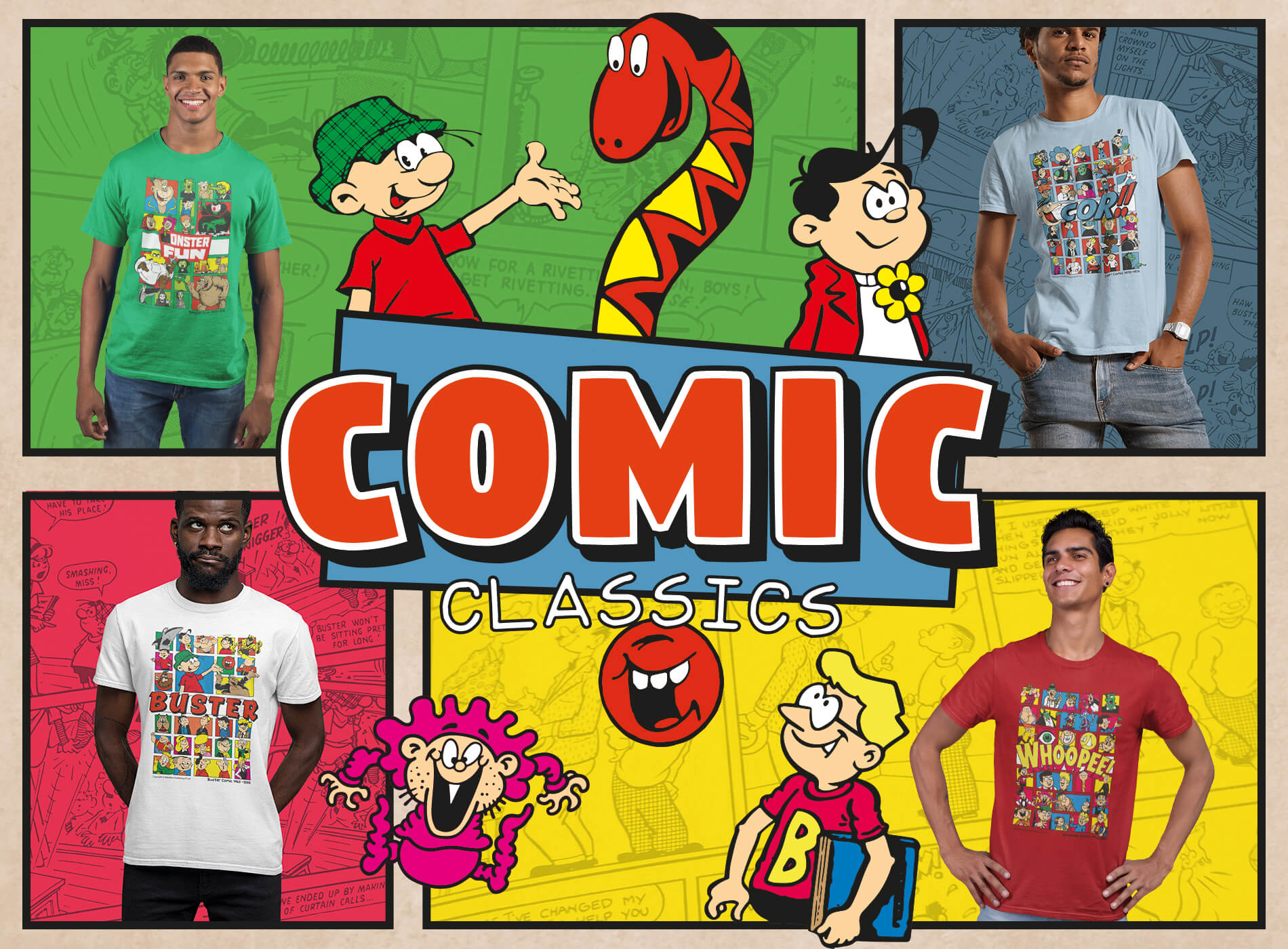 Brand New T-Shirt Range Celebrating Classic British Comics Launches at ...