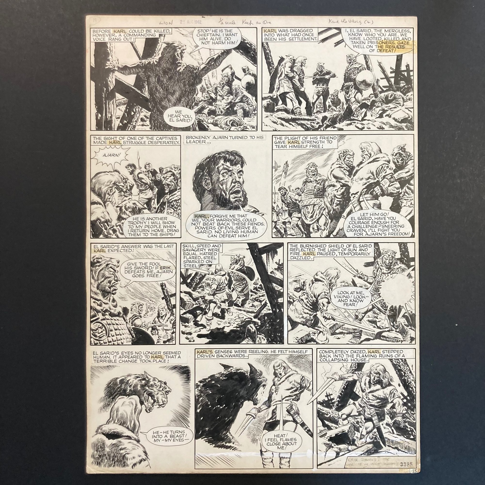 Karl the Viking art by Don Lawrence included in latest Catawiki ...