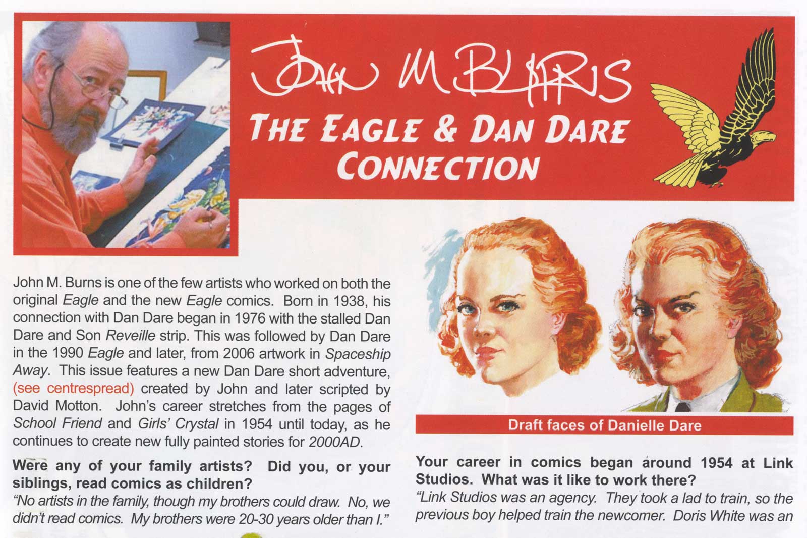 New Spaceship Away is a treat for 2000AD and EAGLE artist John M. Burn ...