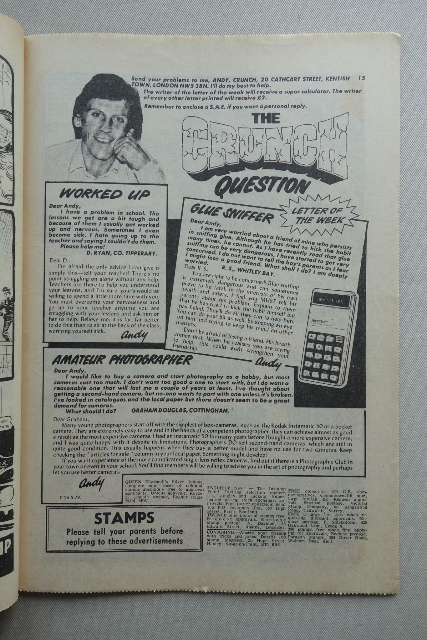 That Was The Comic That Was: THE CRUNCH, its “Agony Uncle” identified ...