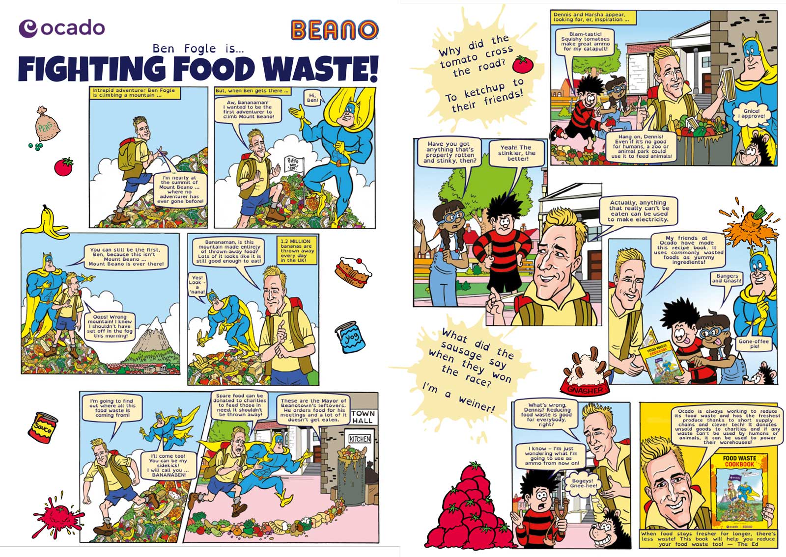 Beano, Ben Fogle and Ocado team up for Food Waste Cookbook project ...
