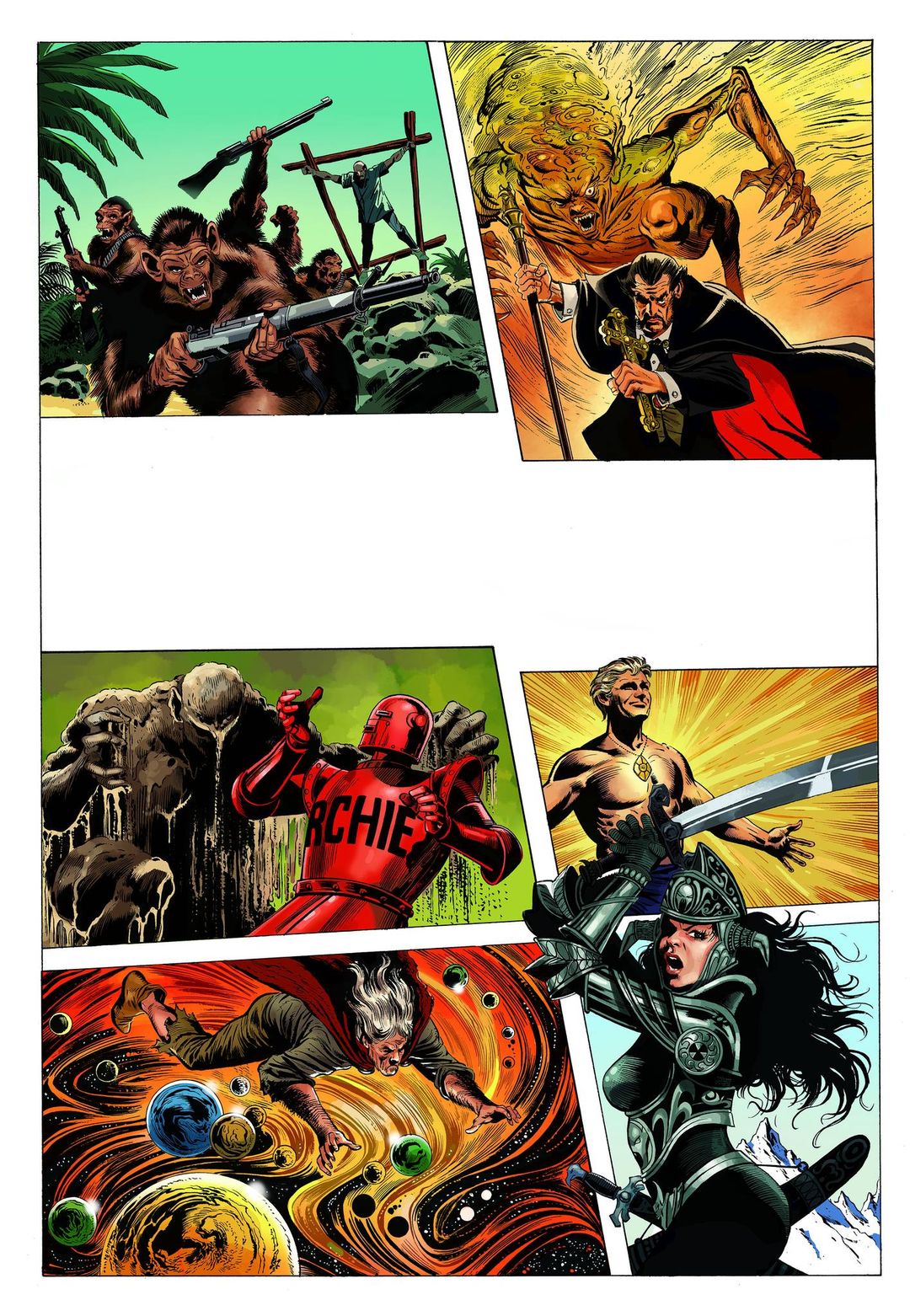 Robot Archie rocks back into action in this year’s Treasury of British Comics Annual ...