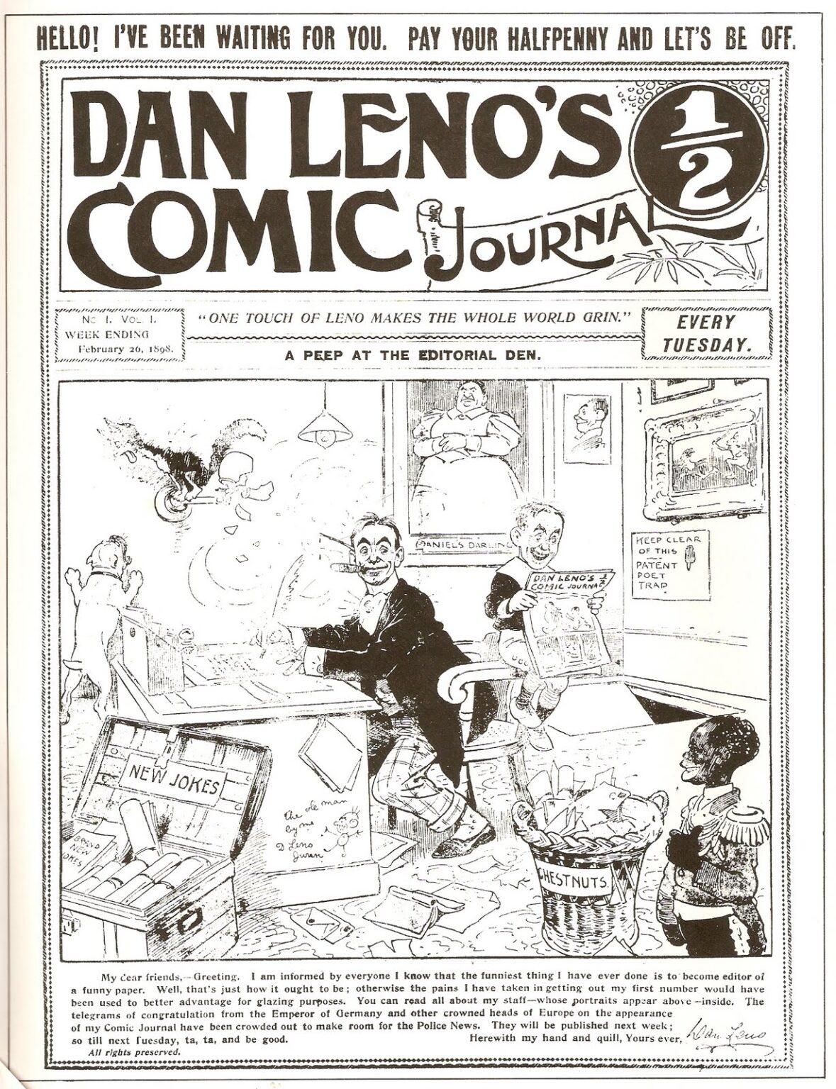 British Comics Early Days: “Dan Leno’s Comic Journal” recalled ...