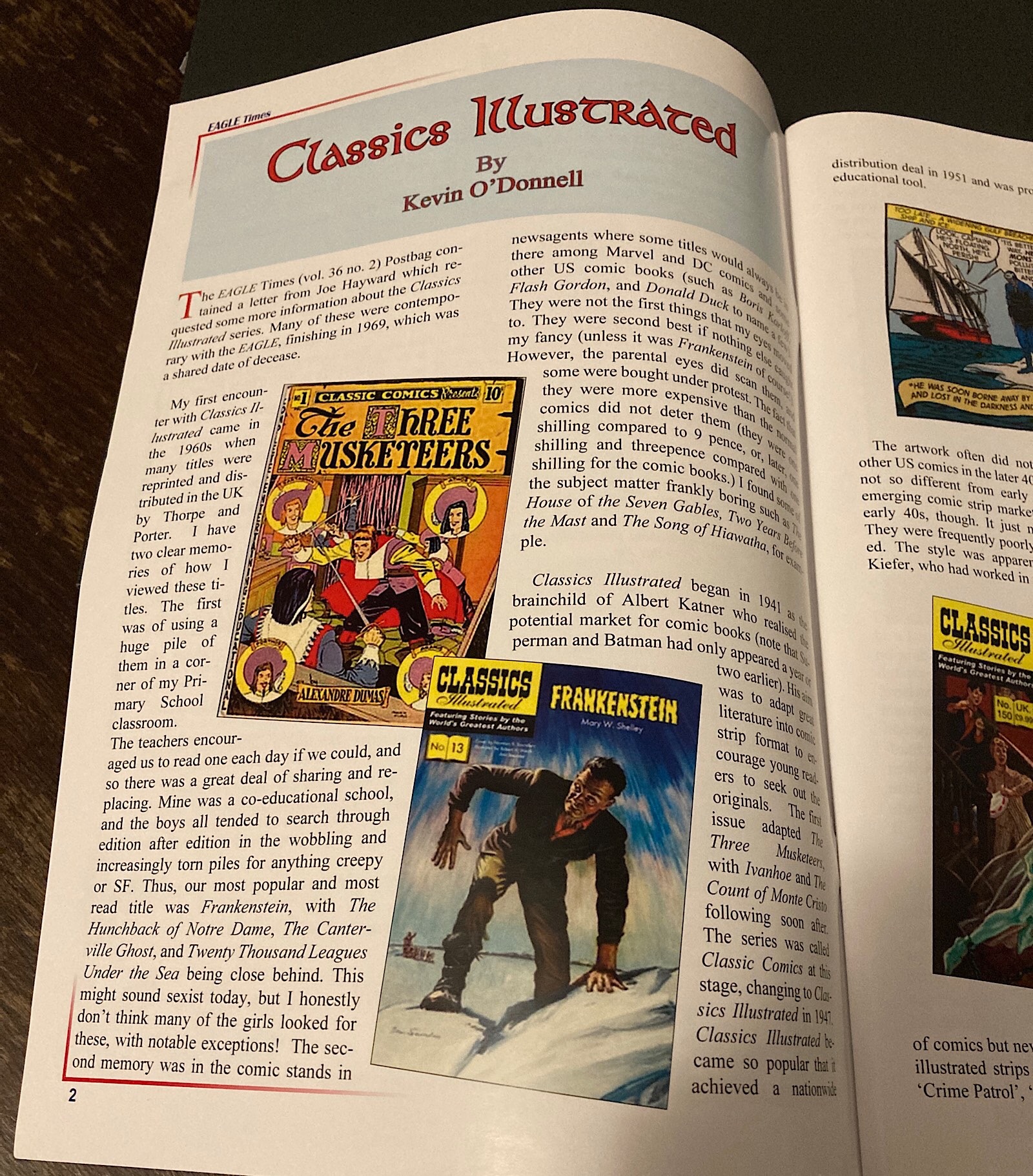 Latest EAGLE Times spotlights Classics Illustrated, an American Dan ...
