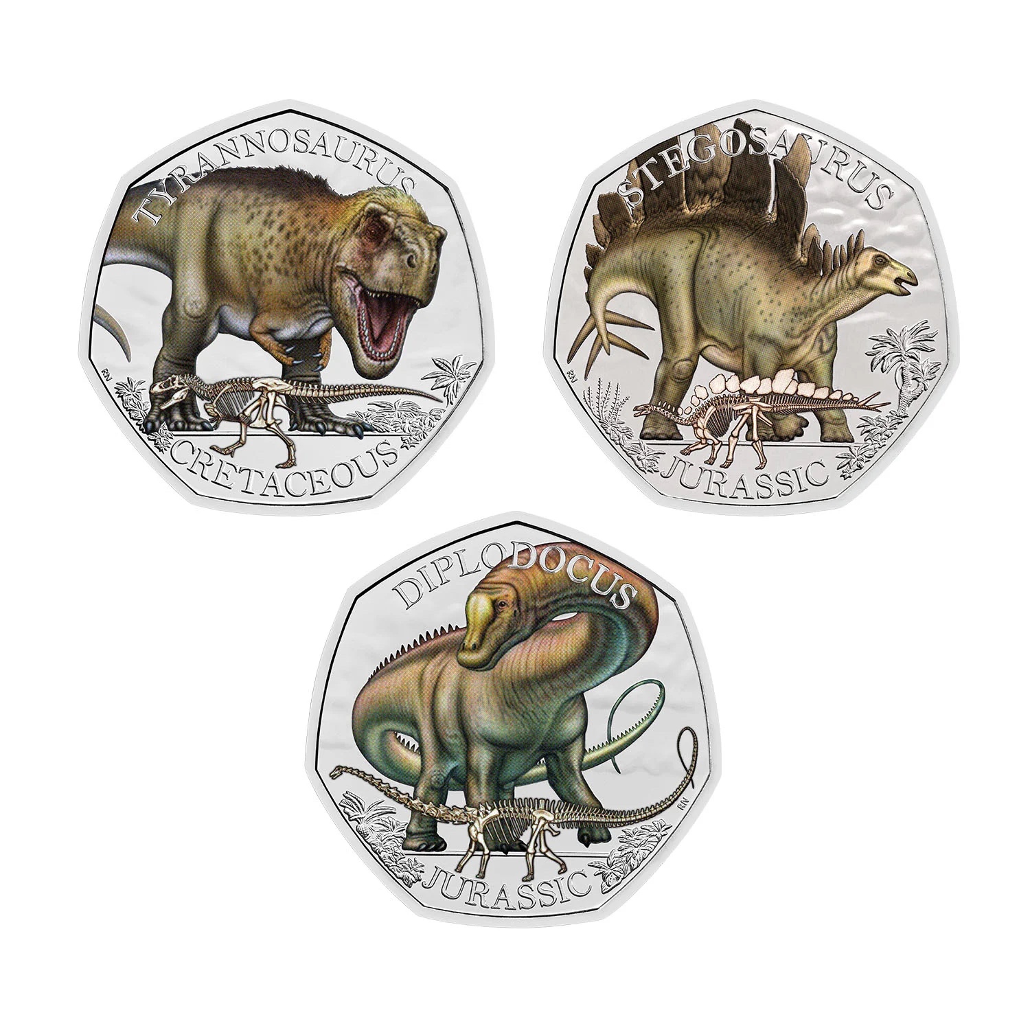 New 50p coins designed by palaeoartist Bob Nicholls available now ...