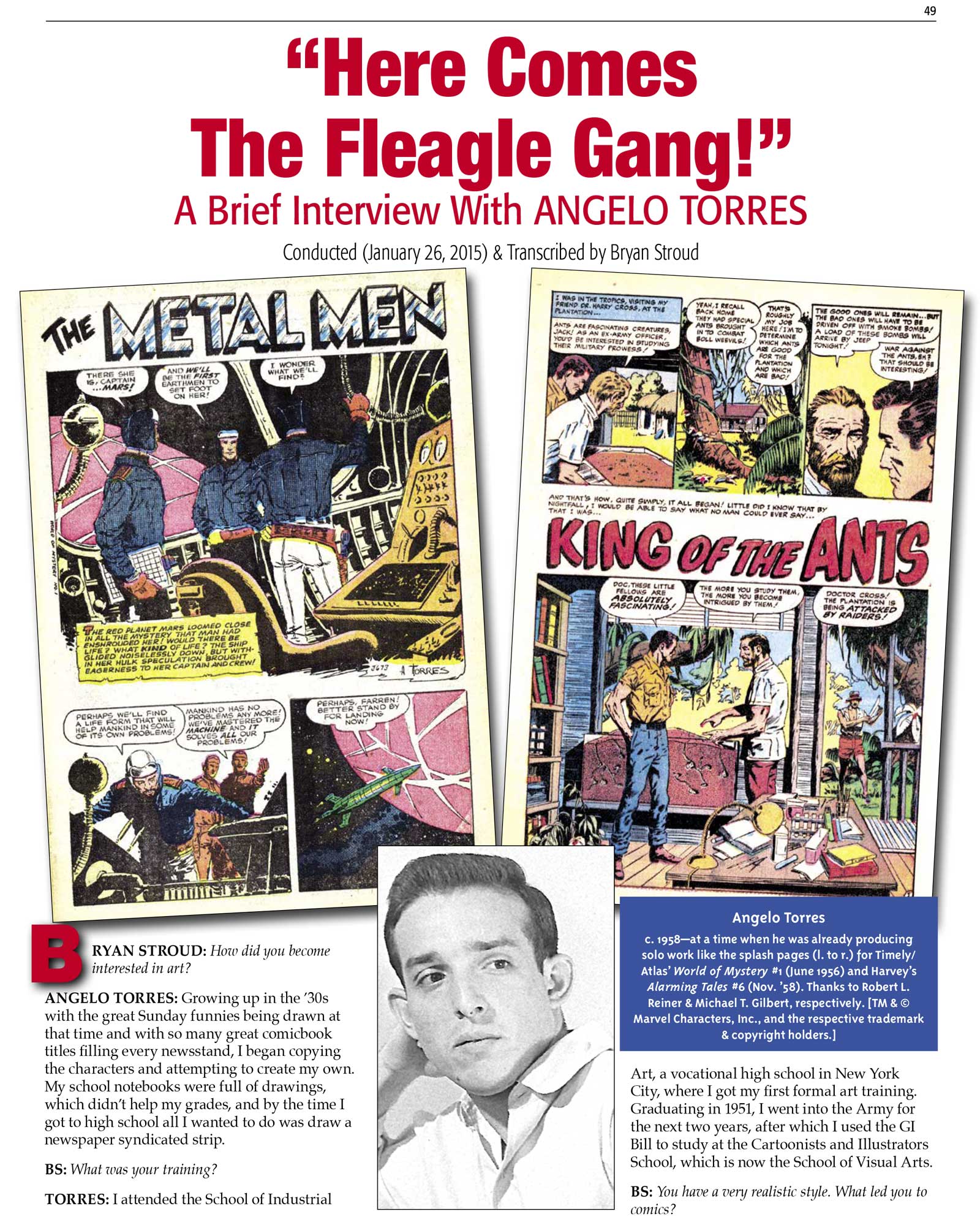 Alter Ego spotlights the career of MAD magazine’s Angelo Torres ...