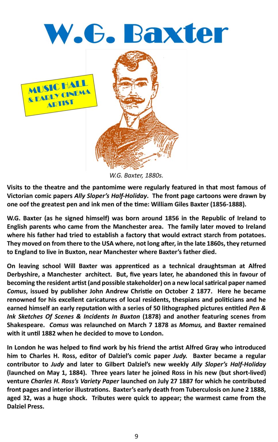 New “Comic Papers, Music Hall & Early Cinema” book lands from luminary ...
