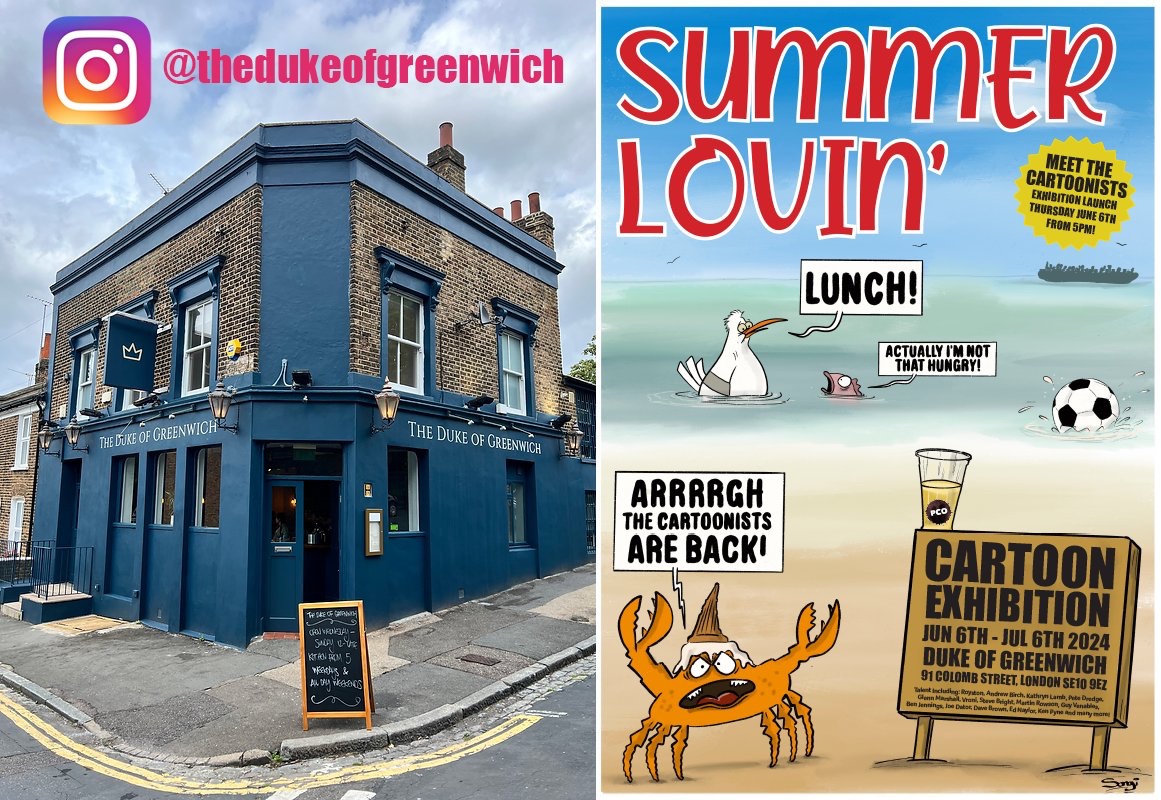 Summer Lovin’ cartoon exhibition opens at the Duke of Greenwich ...
