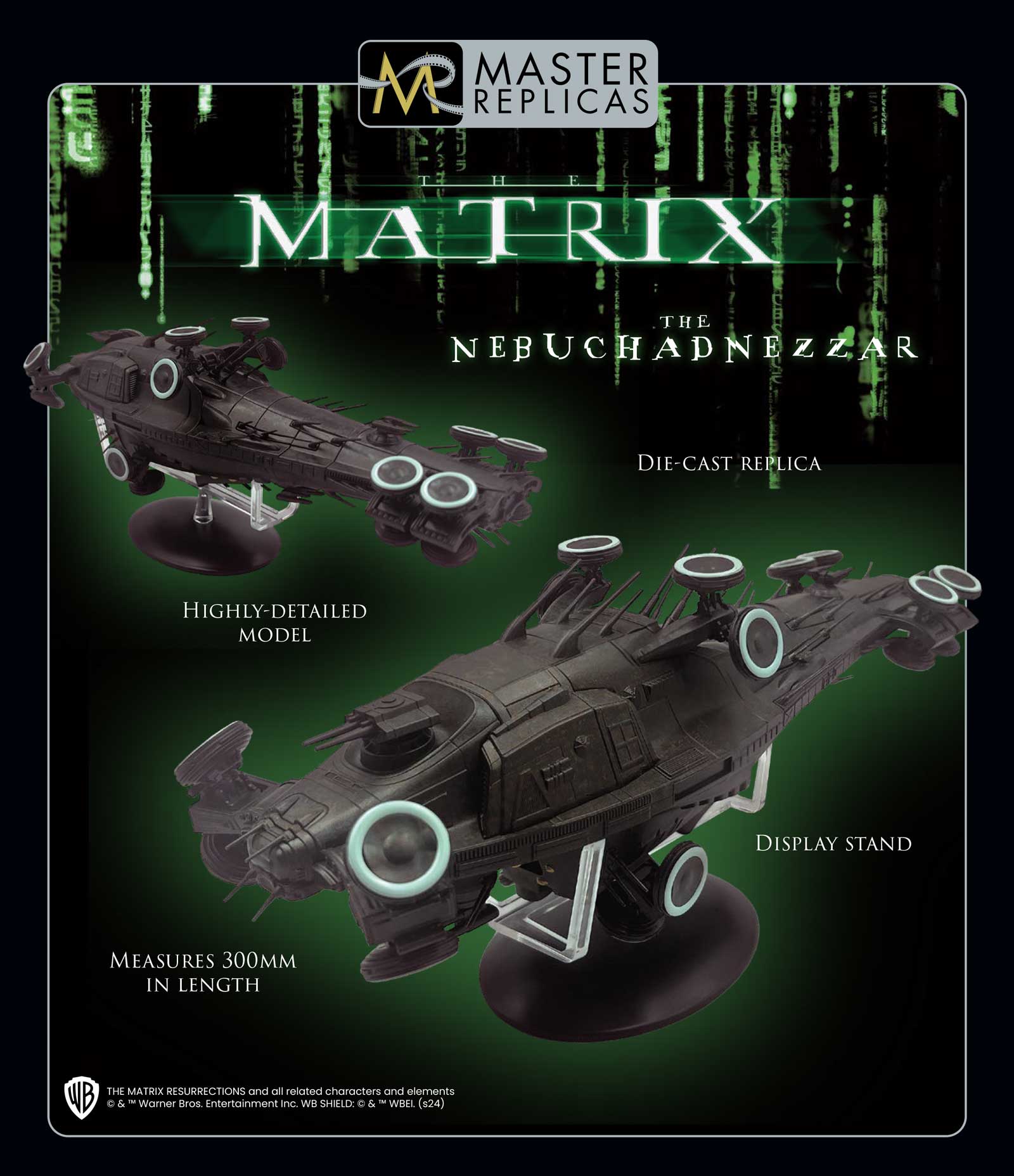 Master Replicas announces upcoming release of The Nebuchadnezzar die-cast model, from The Matrix ...