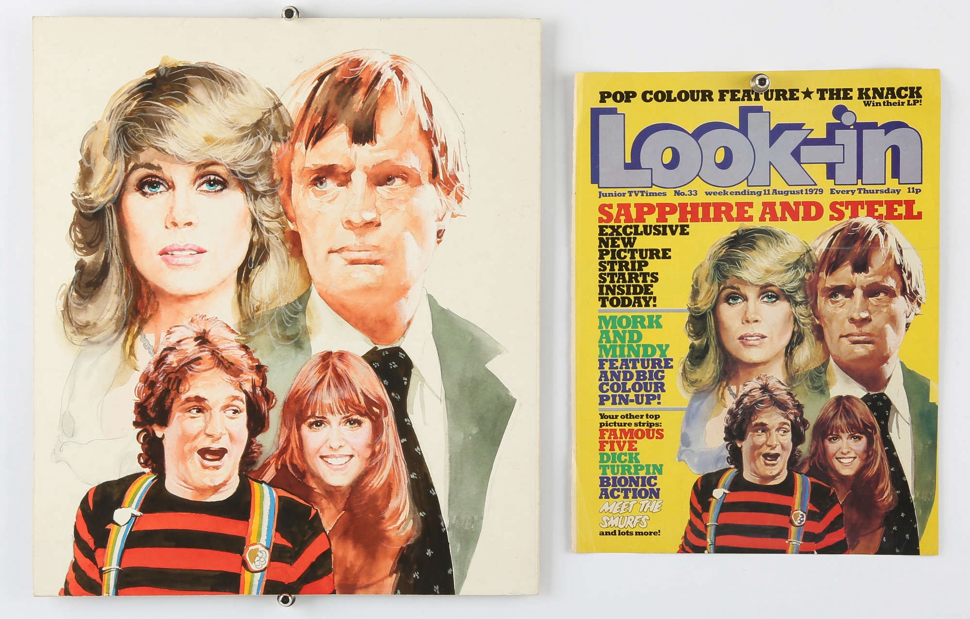 Look-In cover art by Arnaldo Putzu offered at auction – downthetubes.net