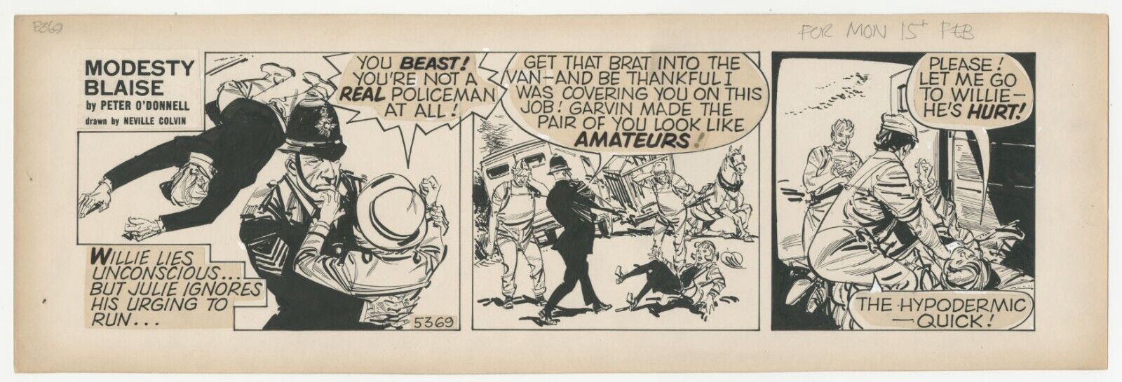 Neville Colvin Modesty Blaise strips on offer from Carol Day Books ...