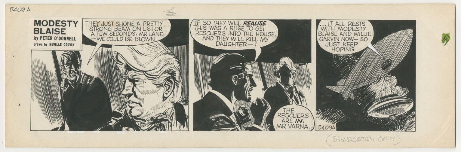 Neville Colvin Modesty Blaise strips on offer from Carol Day Books ...