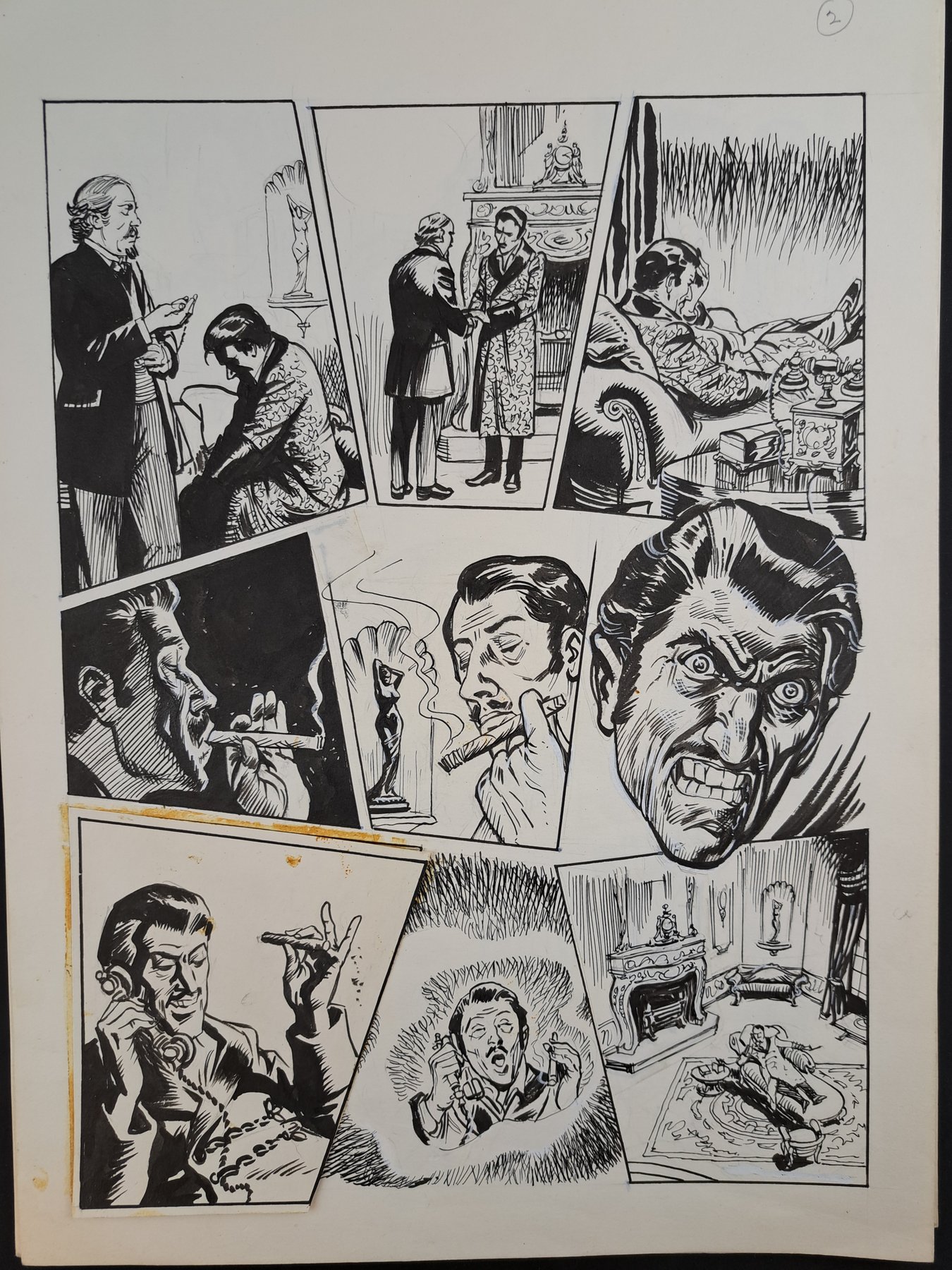 Mystery adult comic art by Lion artist Geoff Campion offered at auction ...