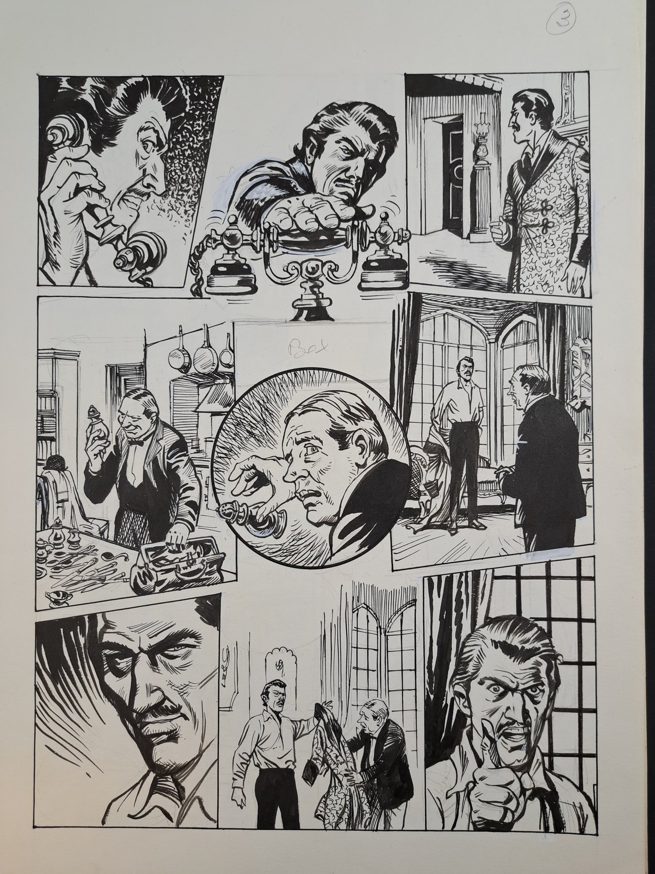 Mystery adult comic art by Lion artist Geoff Campion offered at auction ...