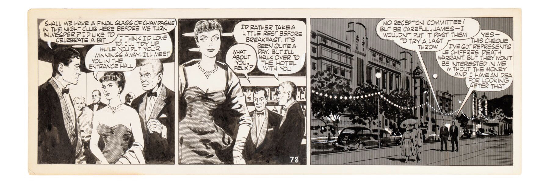 Early James Bond newspaper strip art by John McLusky offered in ...