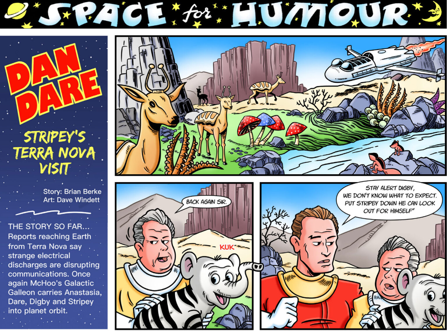 New Spaceship Away features new Dan Dare, and a look at a Mickey Mouse ...