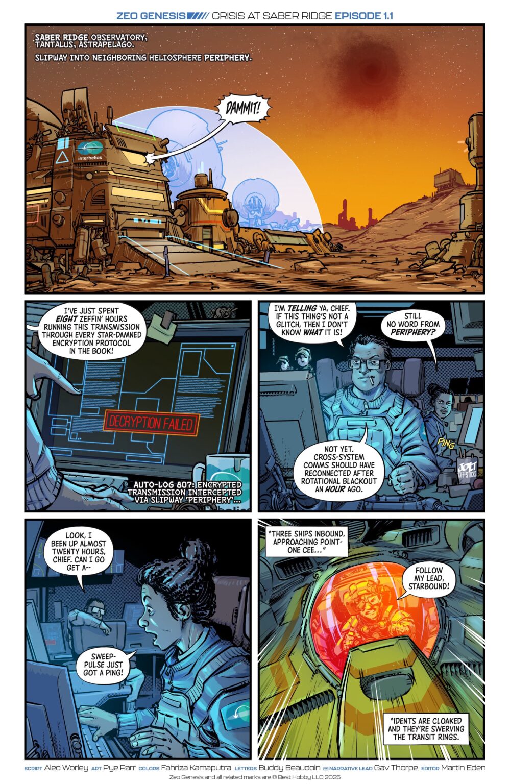 Zero Genesis weekly webcomic launched, a tabletop skirmish game tie-in ...