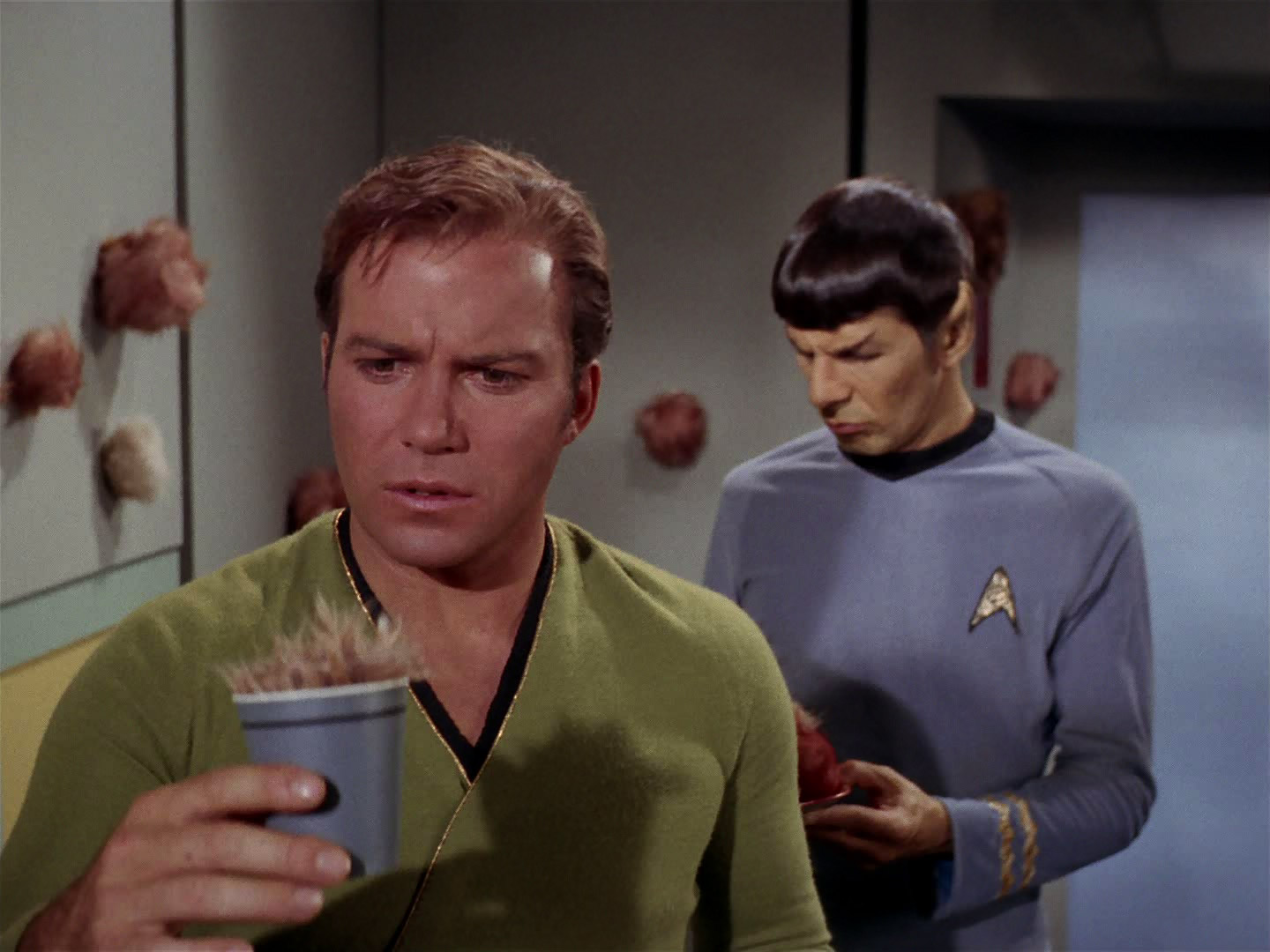 Star Trek Original Series Cups, and Tribbles too, just a parsec away ...