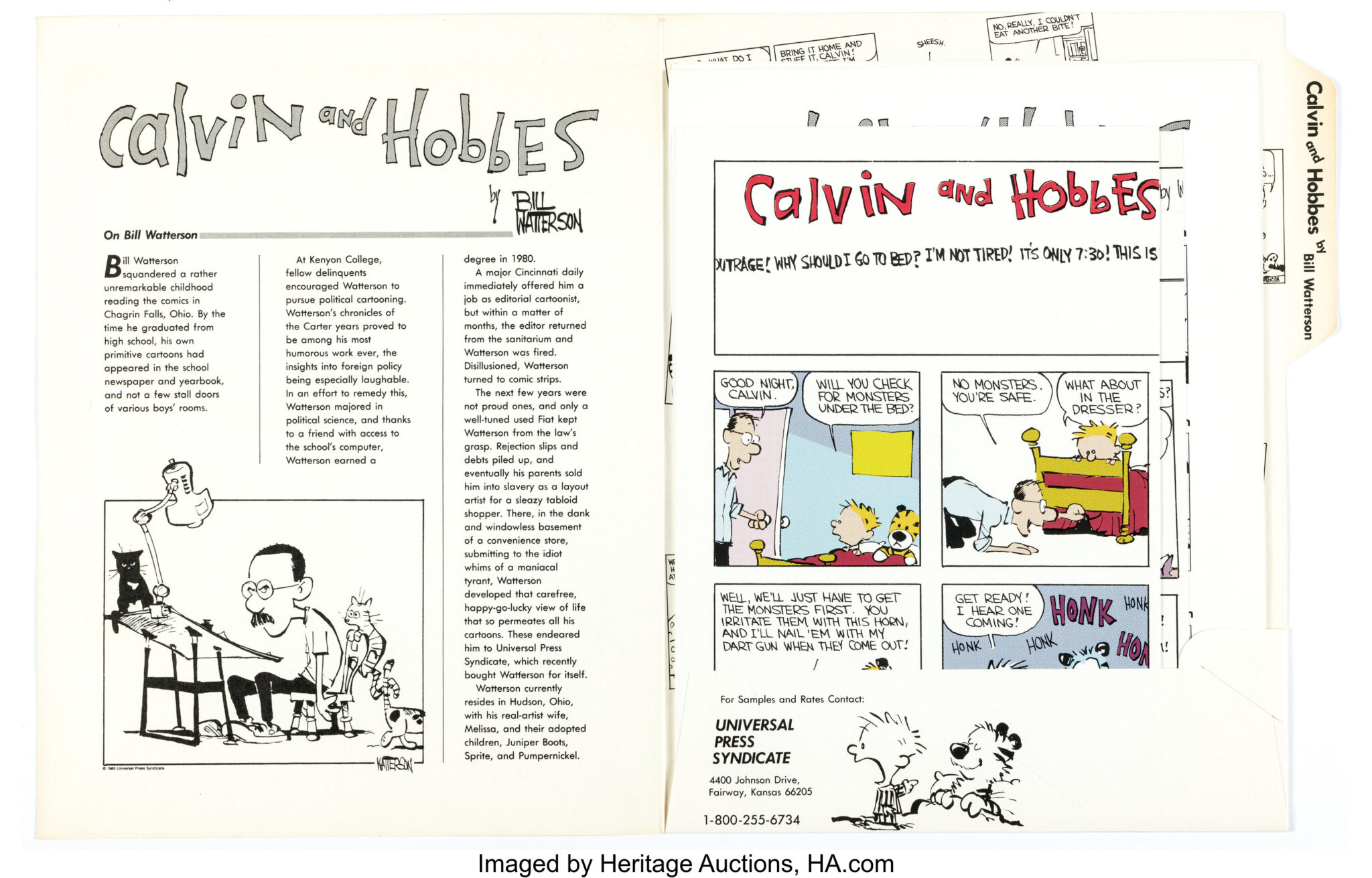 Calvin and Hobbes Press Kit rarity has Bill Watterson fans a-tizzy ...