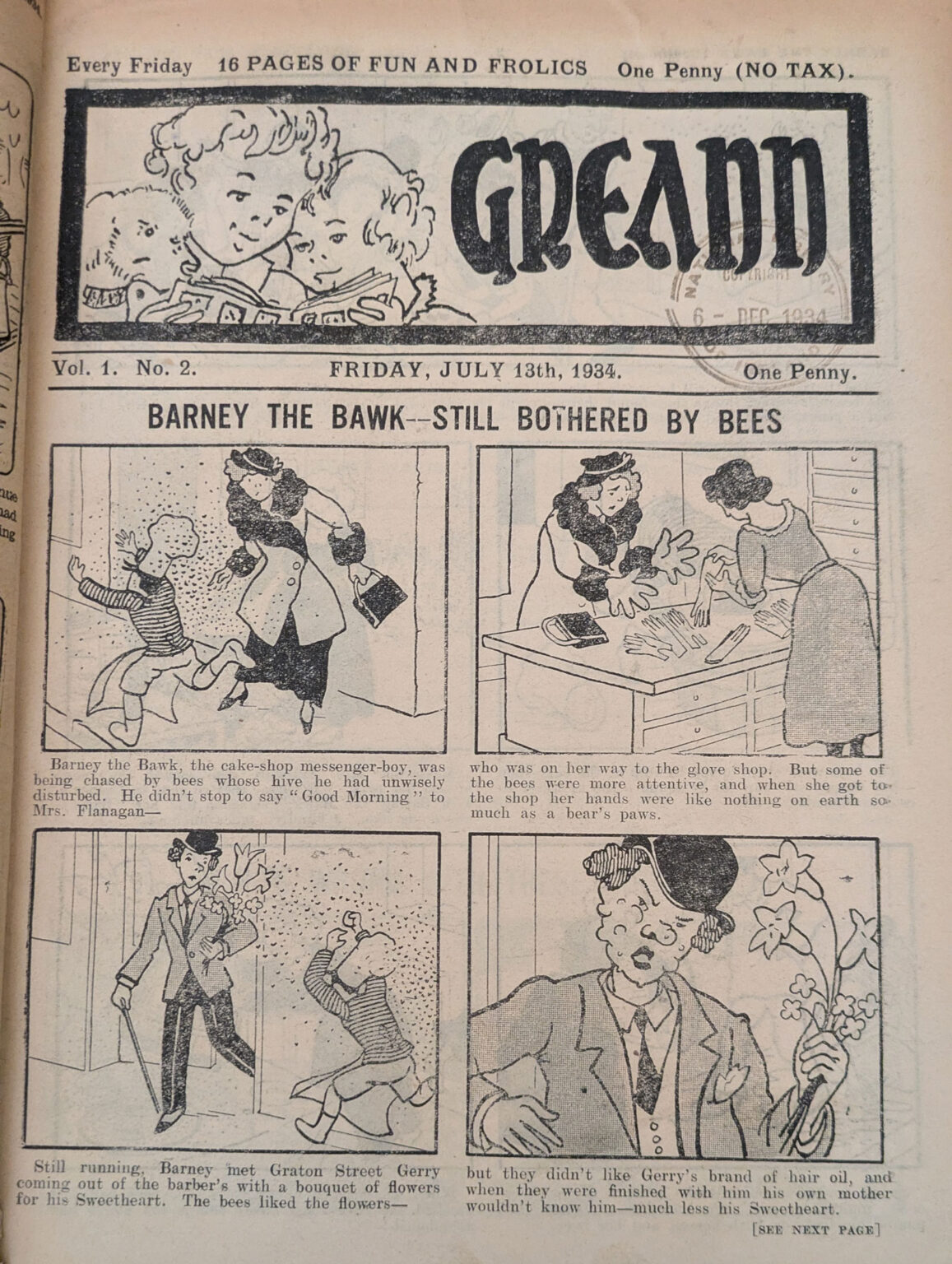 The Story of “Greann”, Ireland’s First Comic Book – from a veteran of ...