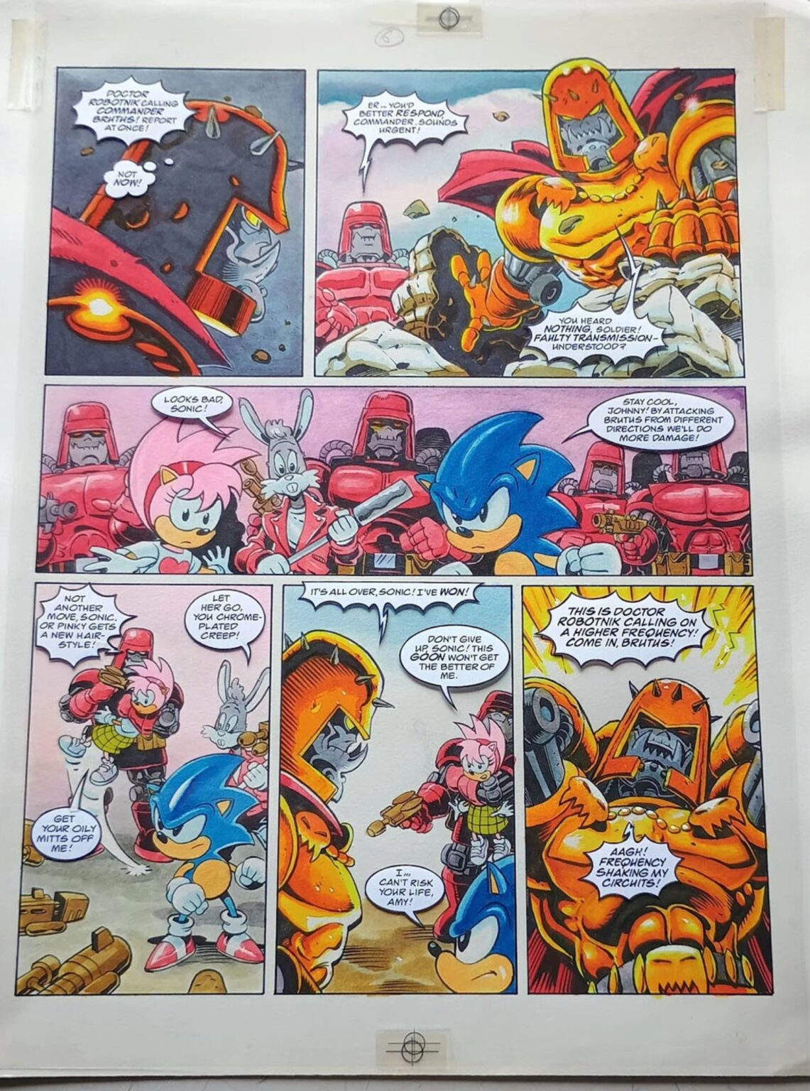 “Sonic the Comic”original art up for sale – downthetubes.net