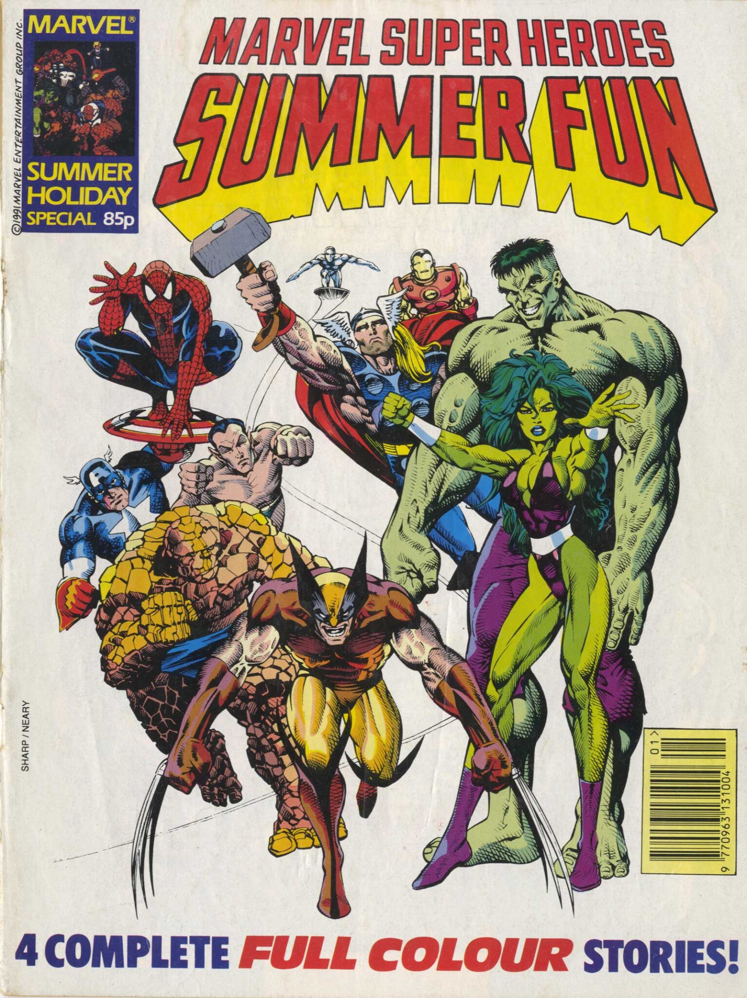 WebFind: Liam Sharp’s first Marvel comic cover – the 1991 Marvel UK ...