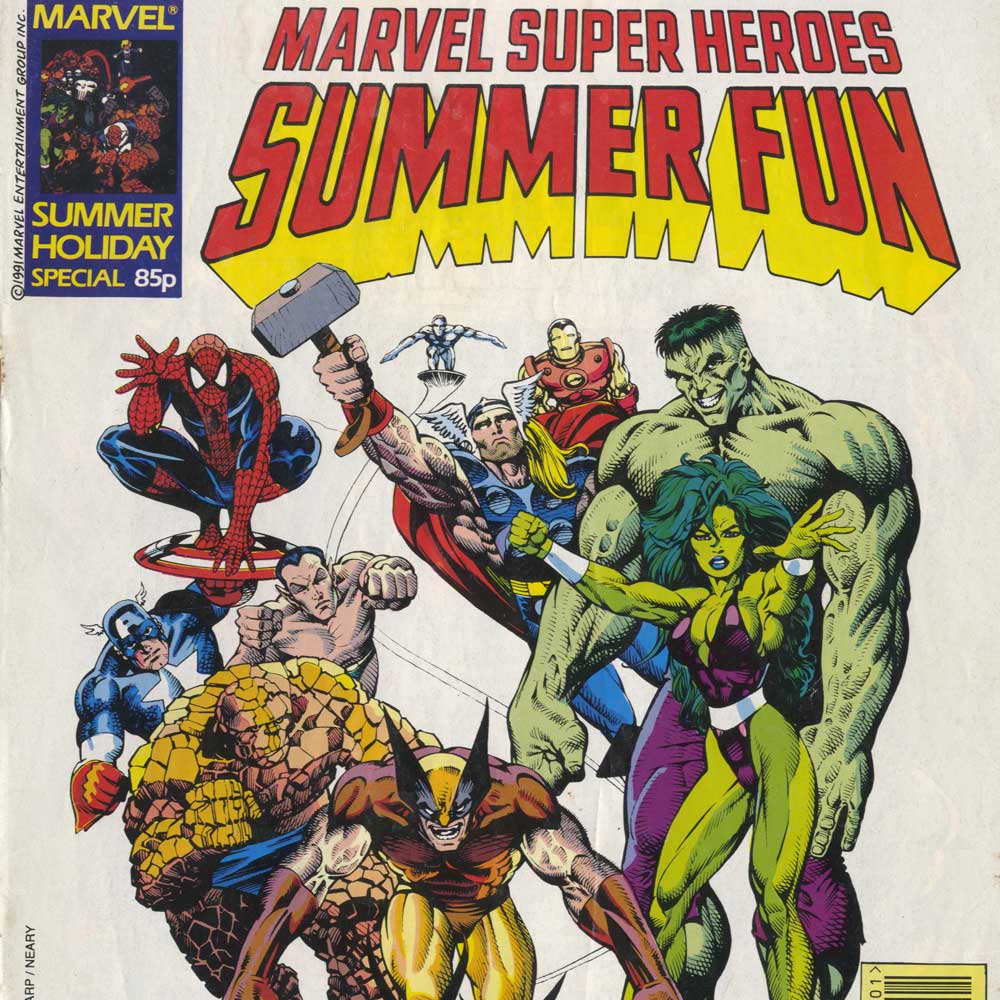 WebFind: Liam Sharp’s first Marvel comic cover – the 1991 Marvel UK ...