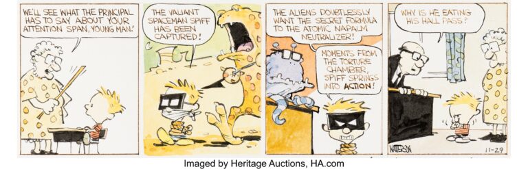 Original “Calvin and Hobbes” art by Bill Watterson included in upcoming ...